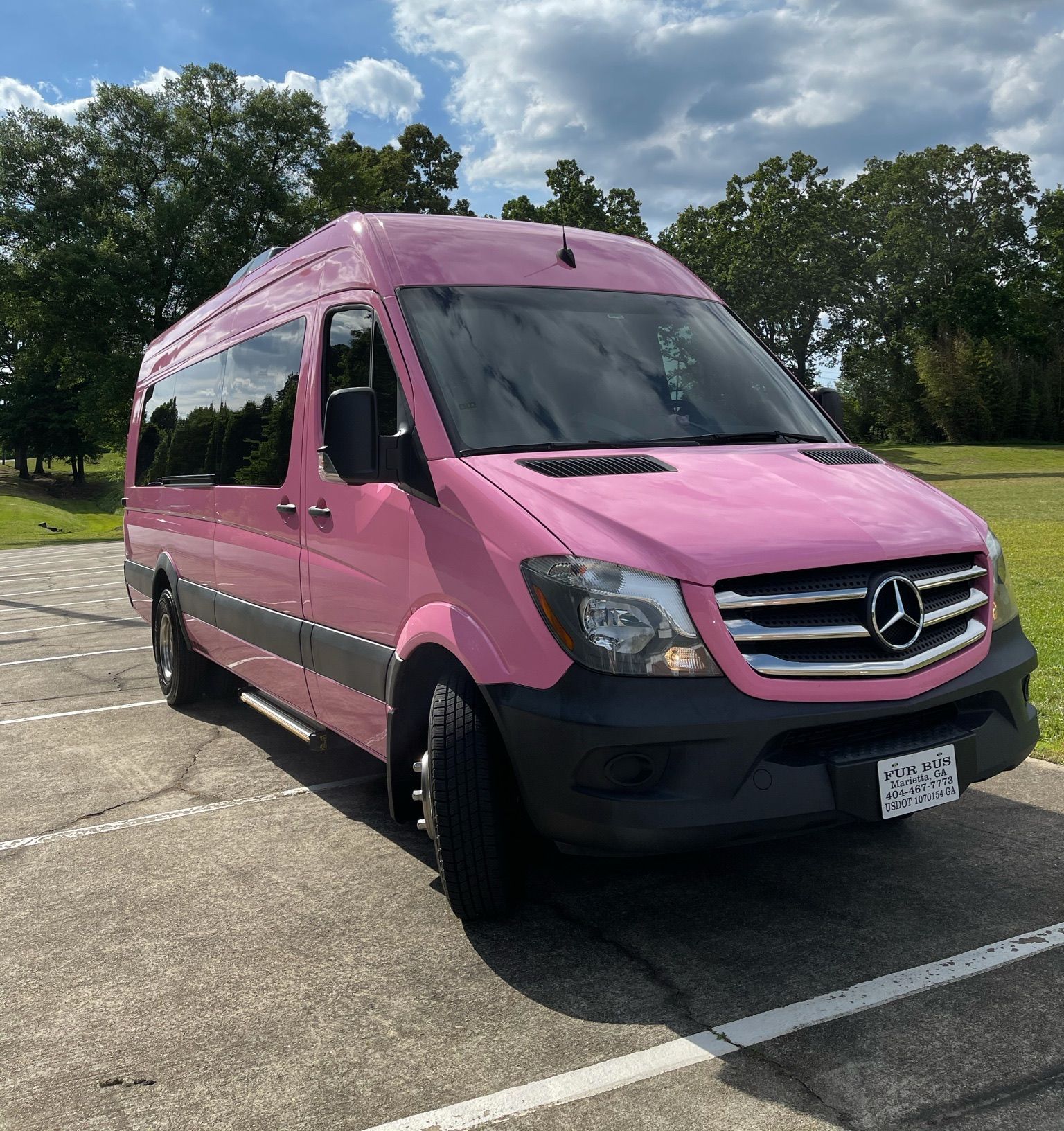 Luxury Pink Party Bus In Atlanta | Fur Bus — Fur Bus | Atlanta's Best ...