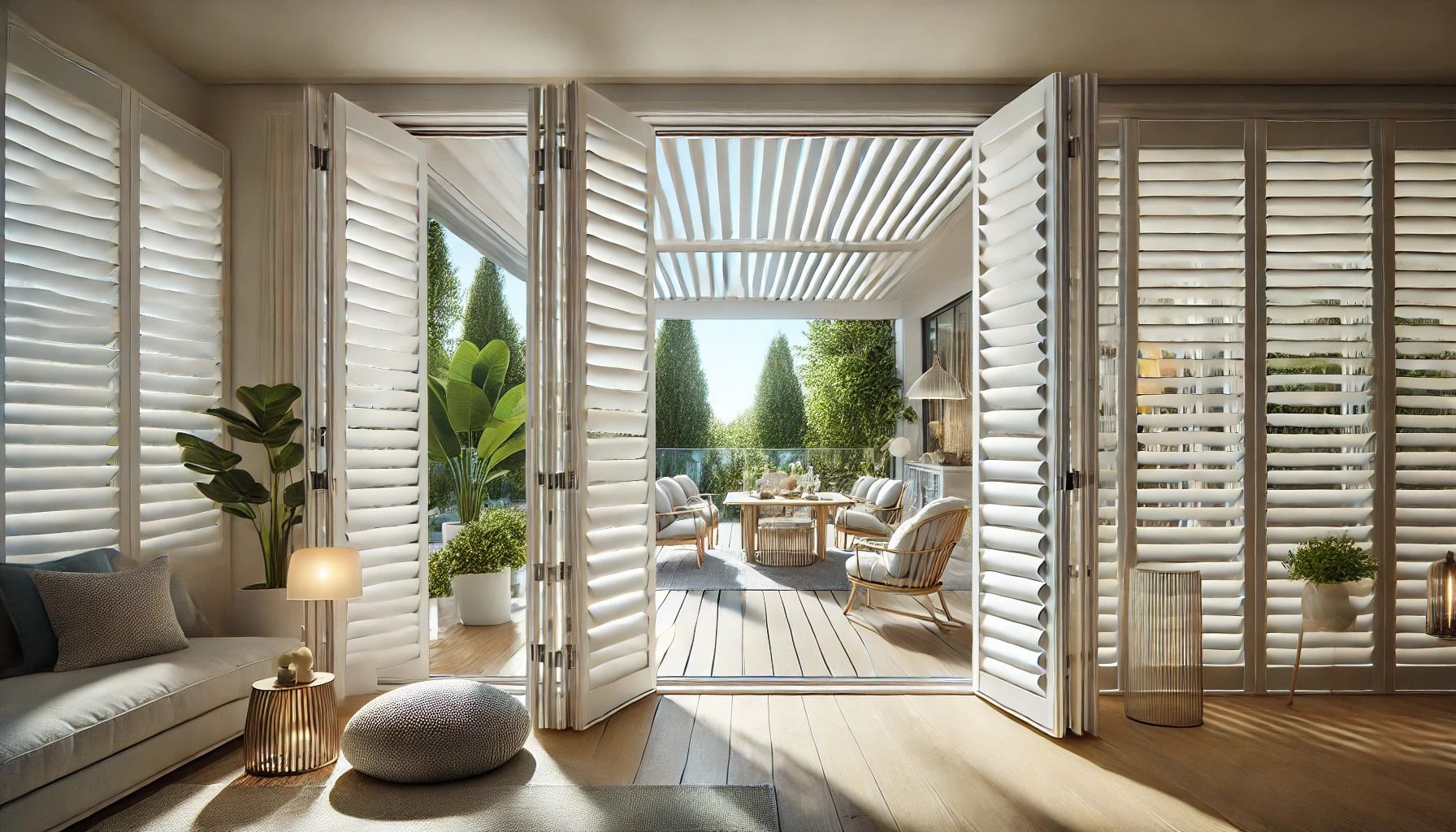 Sliding vs. Bi-Fold Patio Door Shutters | Woody's Shutters