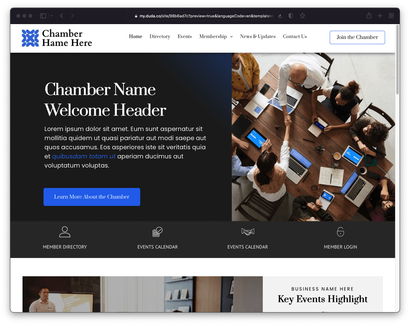 Website Templates for Chambers | Chamber Nation