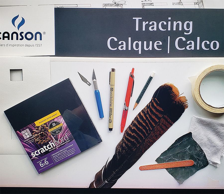 Scratchboard Illustration Techniques