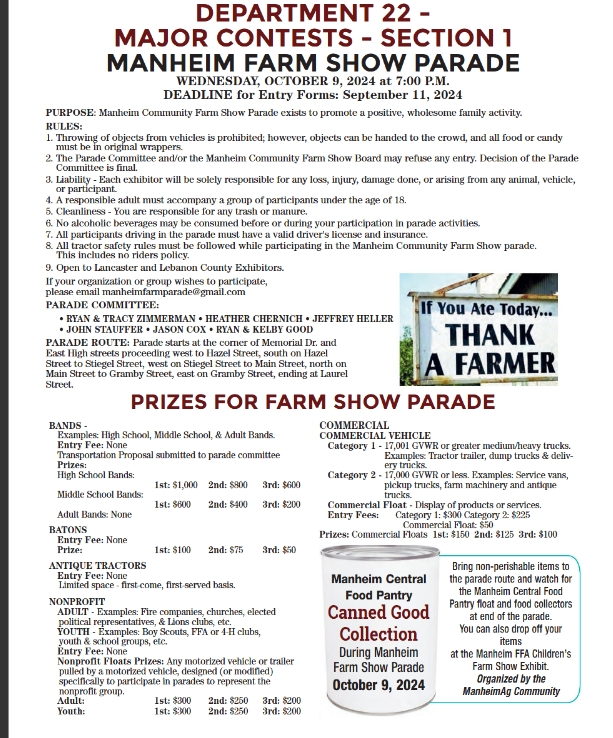 Manheim Community Farm Show