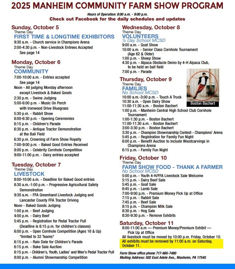 Manheim Community Farm Show