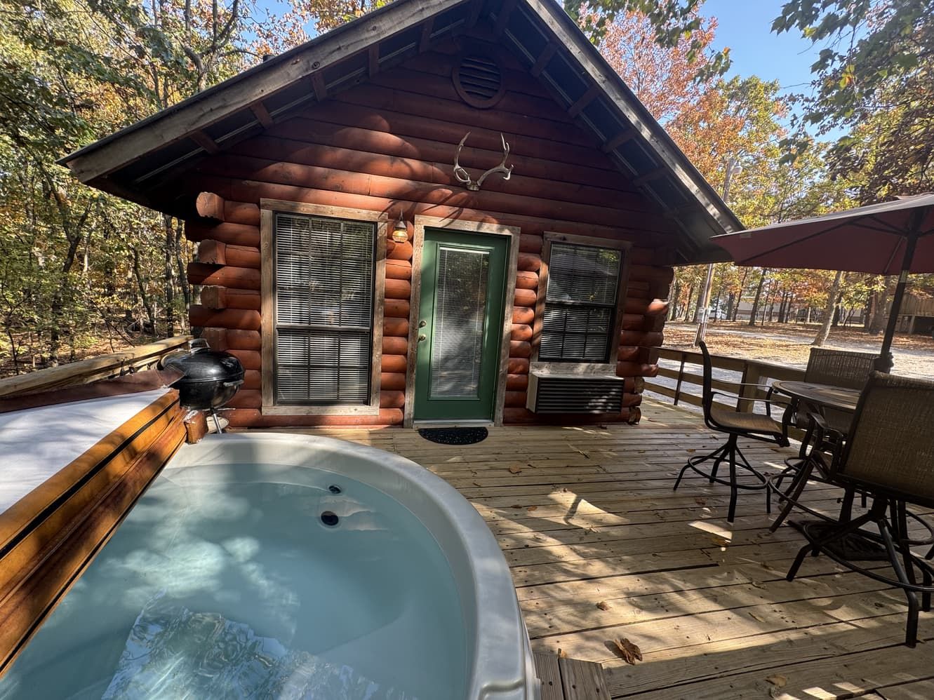 Secluded Grand Lake Cabin Getaways in Afton, OK - Rustic Lakefront ...