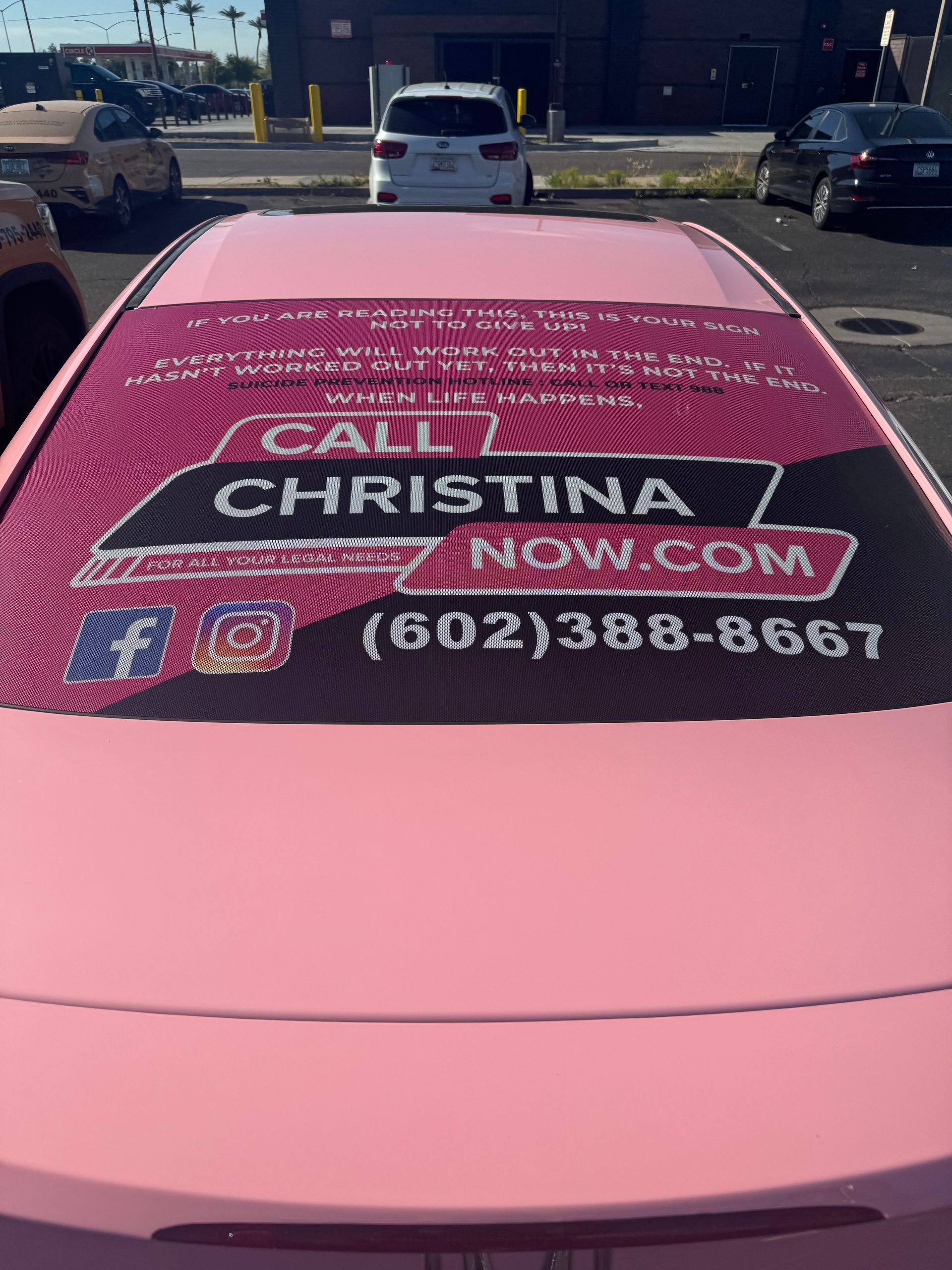 About Us: Pink Car | CALL CHRISTINA NOW