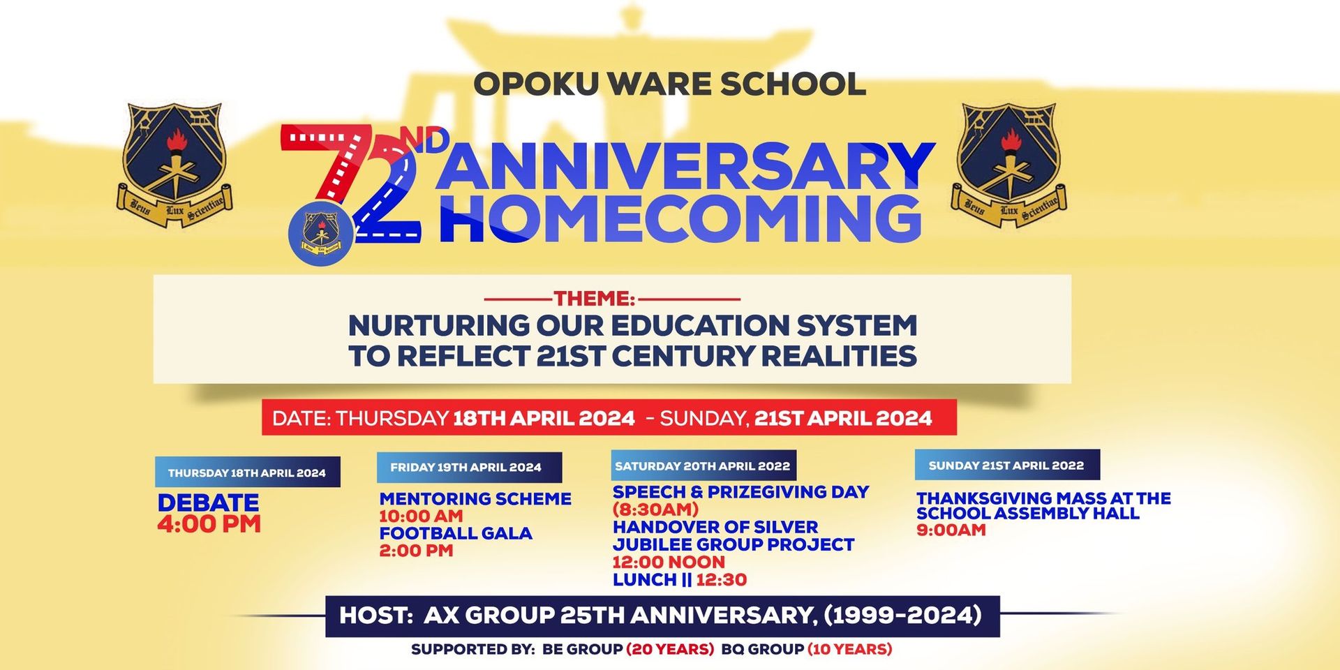 Opoku Ware School to Mark Milestone with 72nd Homecoming Event