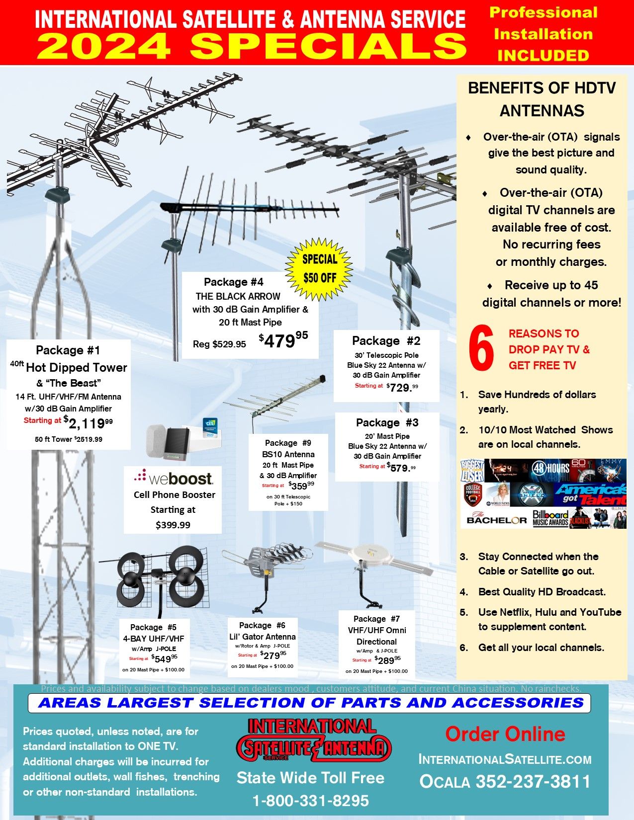 International Satellite Service | TV | Internet | Antennas