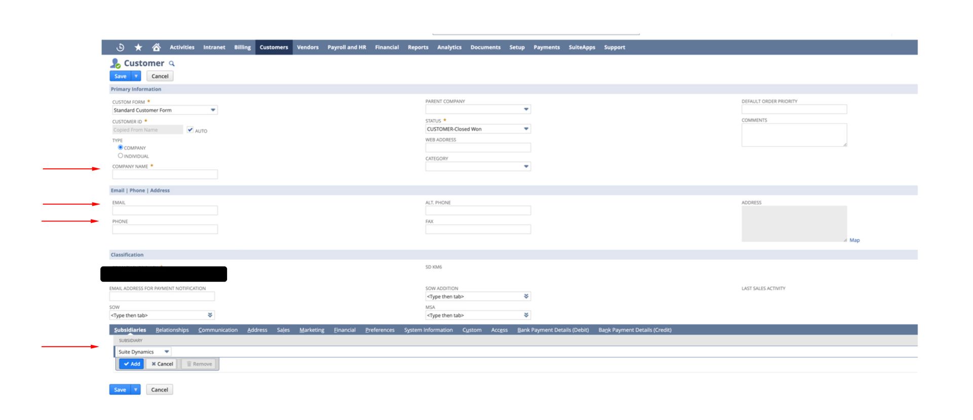 Step-By-Step Guide to Creating a Customer Record in NetSuite