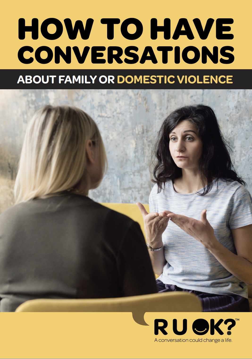 How to have conversations about family or domestic violence