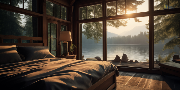 Resort Style Cabin Windows: Merging Nature with Comfort