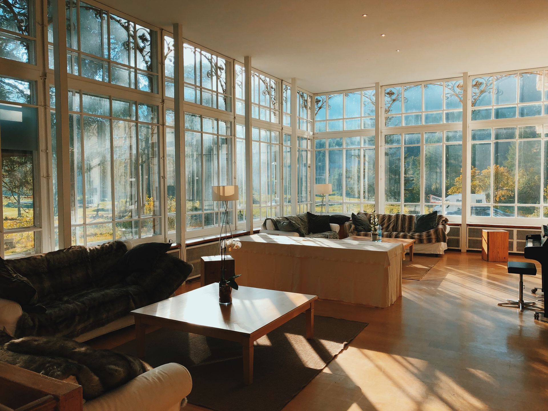 Spacious Colorado sunroom with large energy-efficient windows