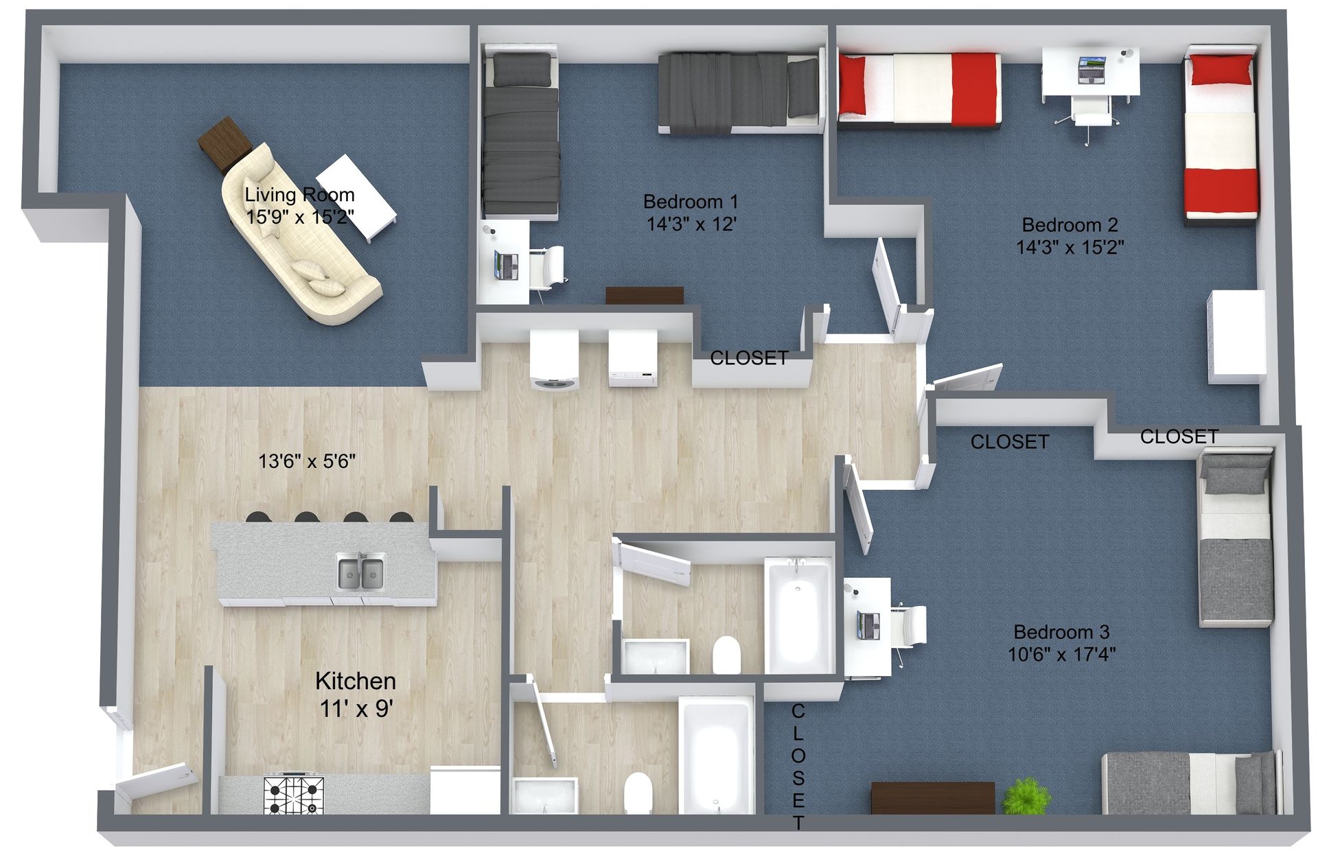 Cedar Lofts East – 711 E. Beaver Ave. - Apartments