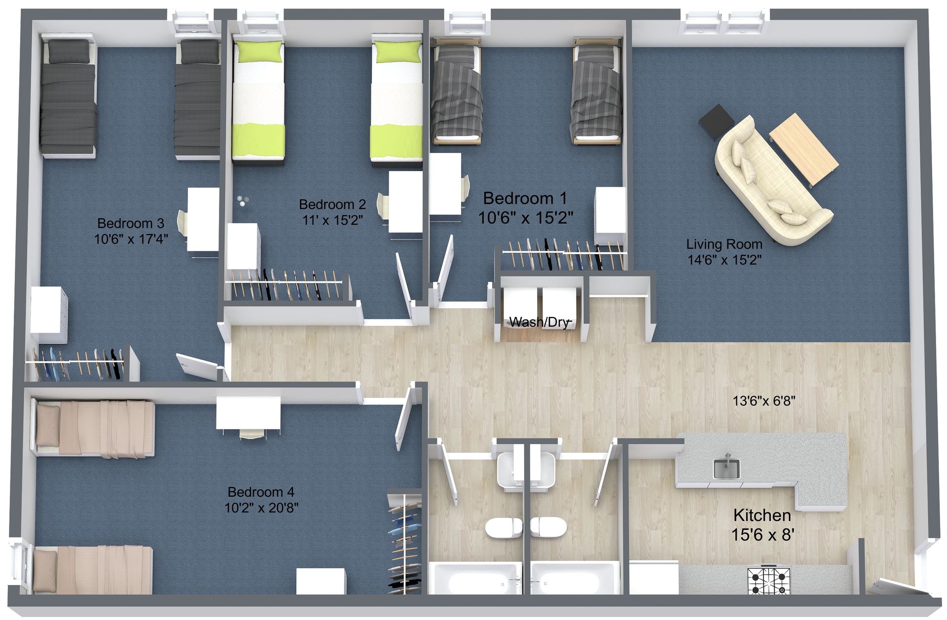 Cedar Lofts East – 711 E. Beaver Ave. - Apartments