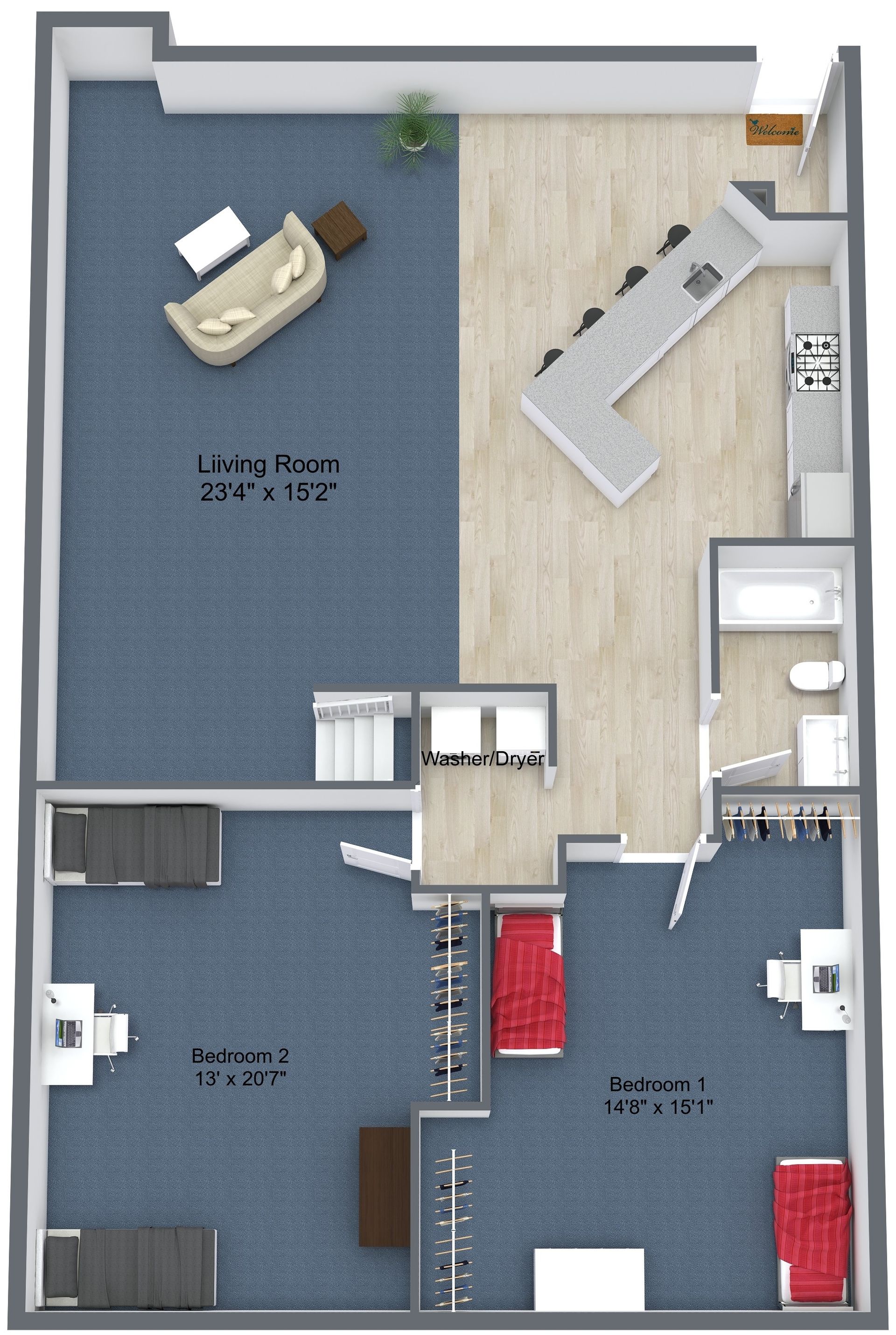 Cedar Lofts East – 711 E. Beaver Ave. - Apartments
