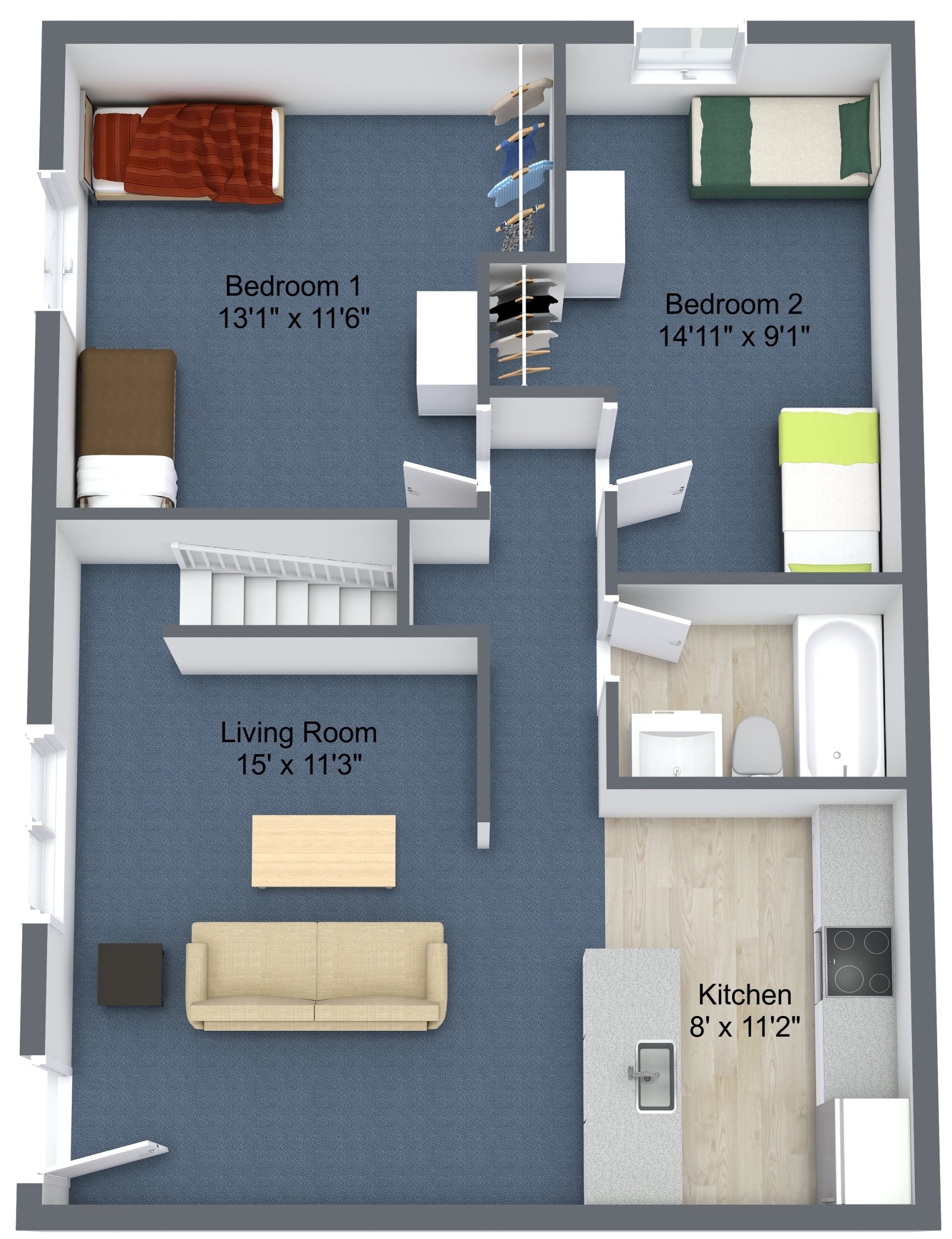 Waupelani Lofts – 219, 221, 223 & 225 Waupelani Dr. - Apartments
