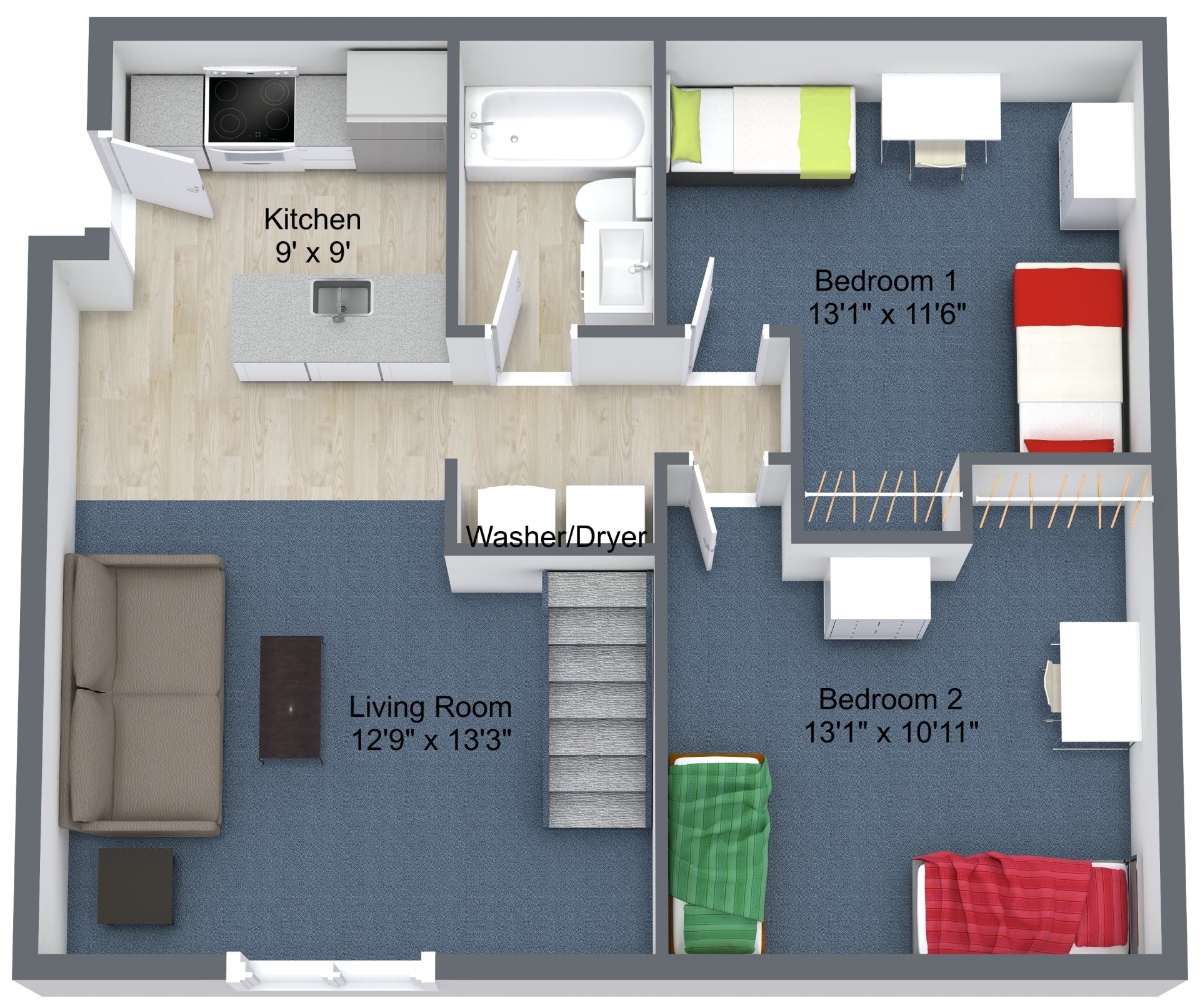 Waupelani Lofts – 219, 221, 223 & 225 Waupelani Dr. - Apartments