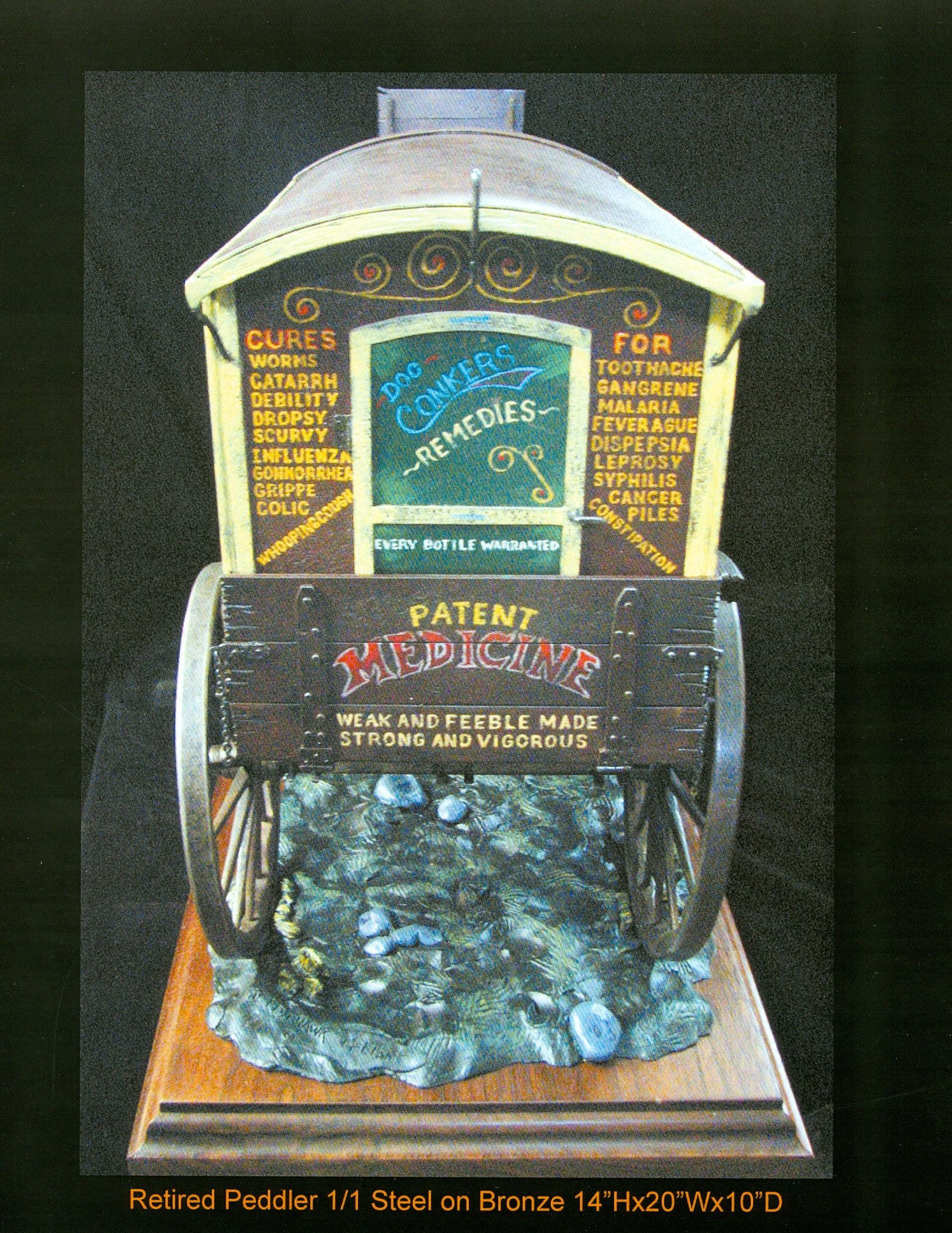 Medicine Wagon Steele Sculpture, Board Track Racers | Levi Hawk