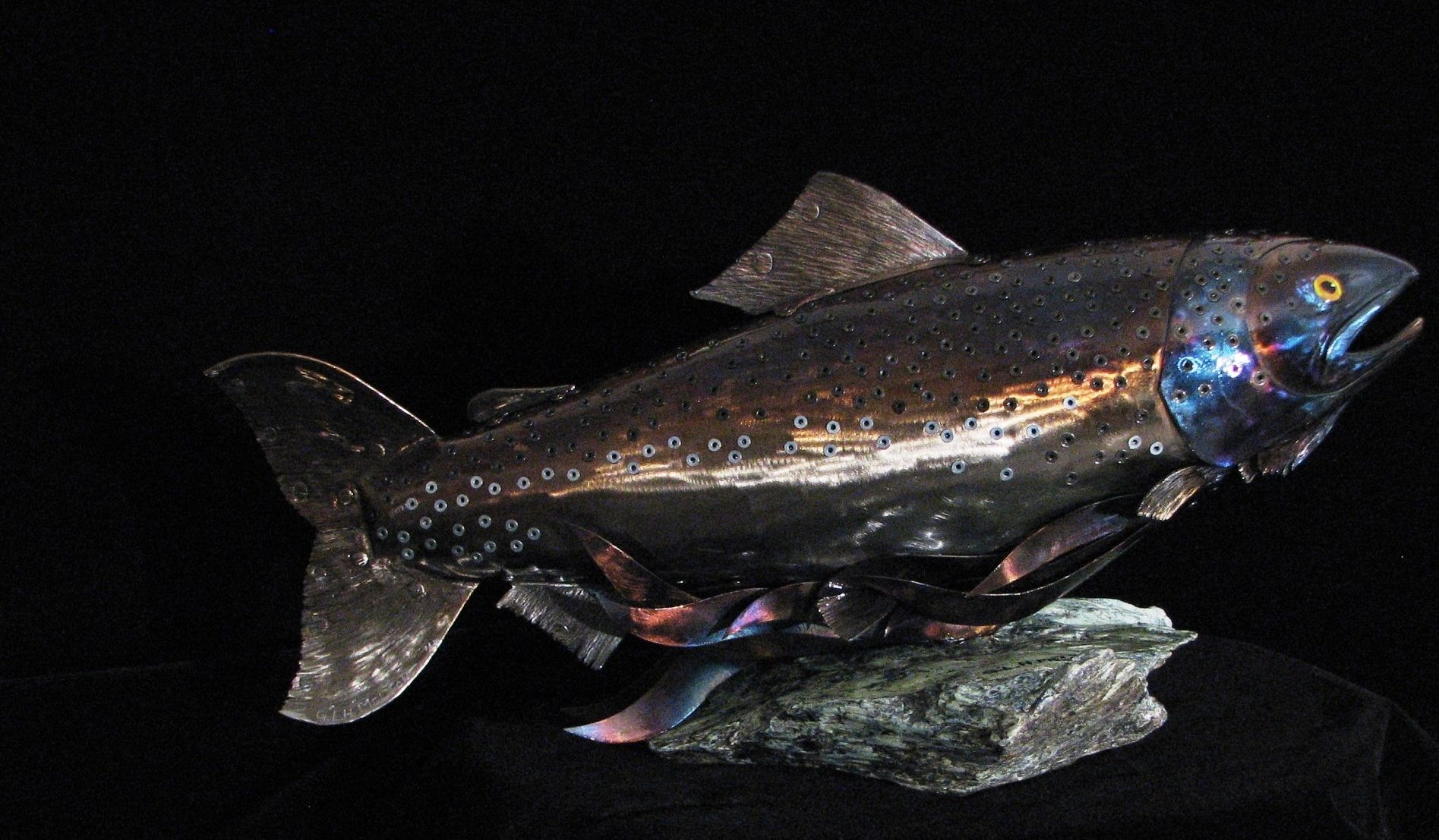 Medicine Wagon Steele Sculpture, Board Track Racers | Levi Hawk