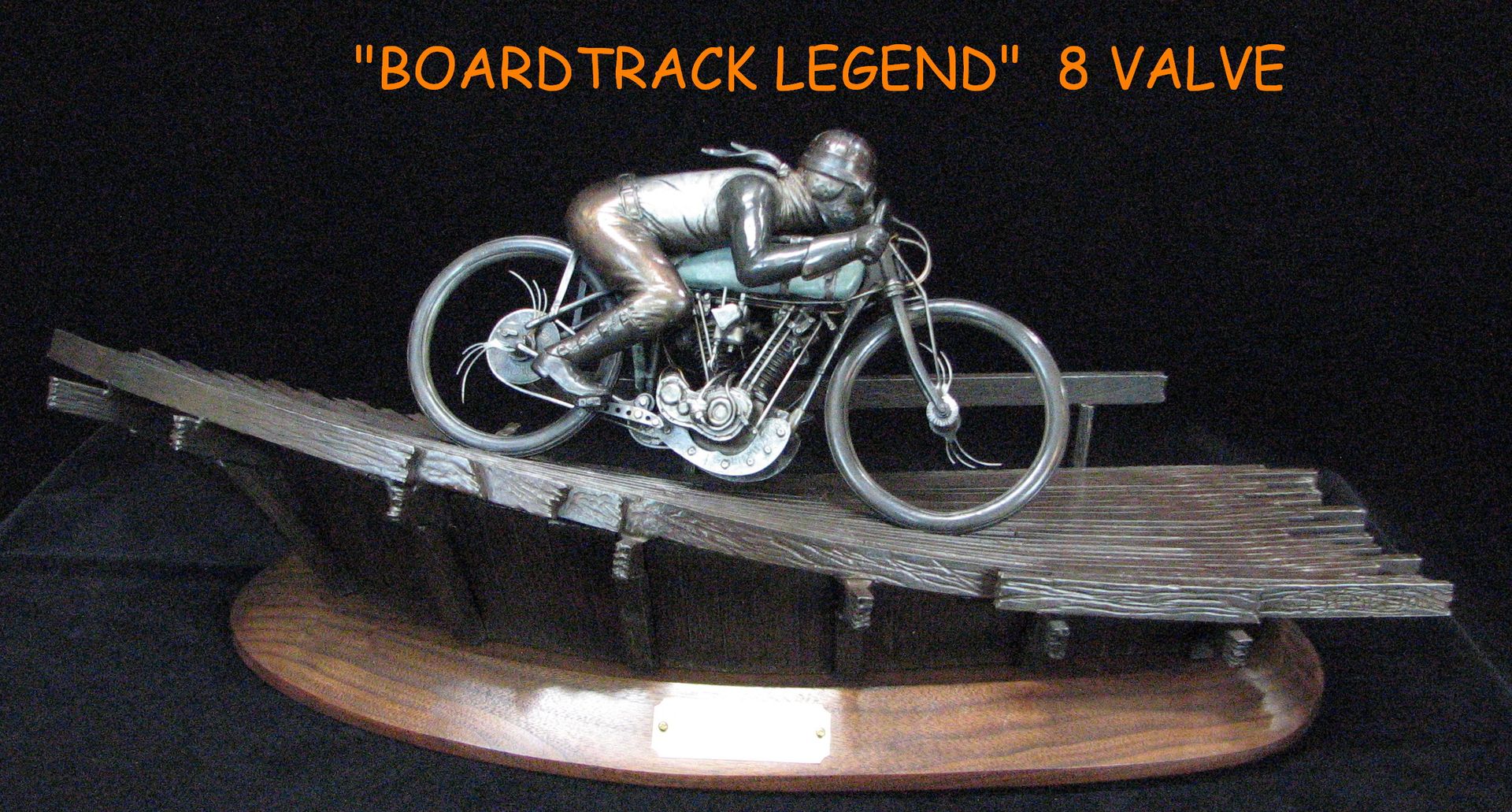 Medicine Wagon Steele Sculpture, Board Track Racers | Levi Hawk