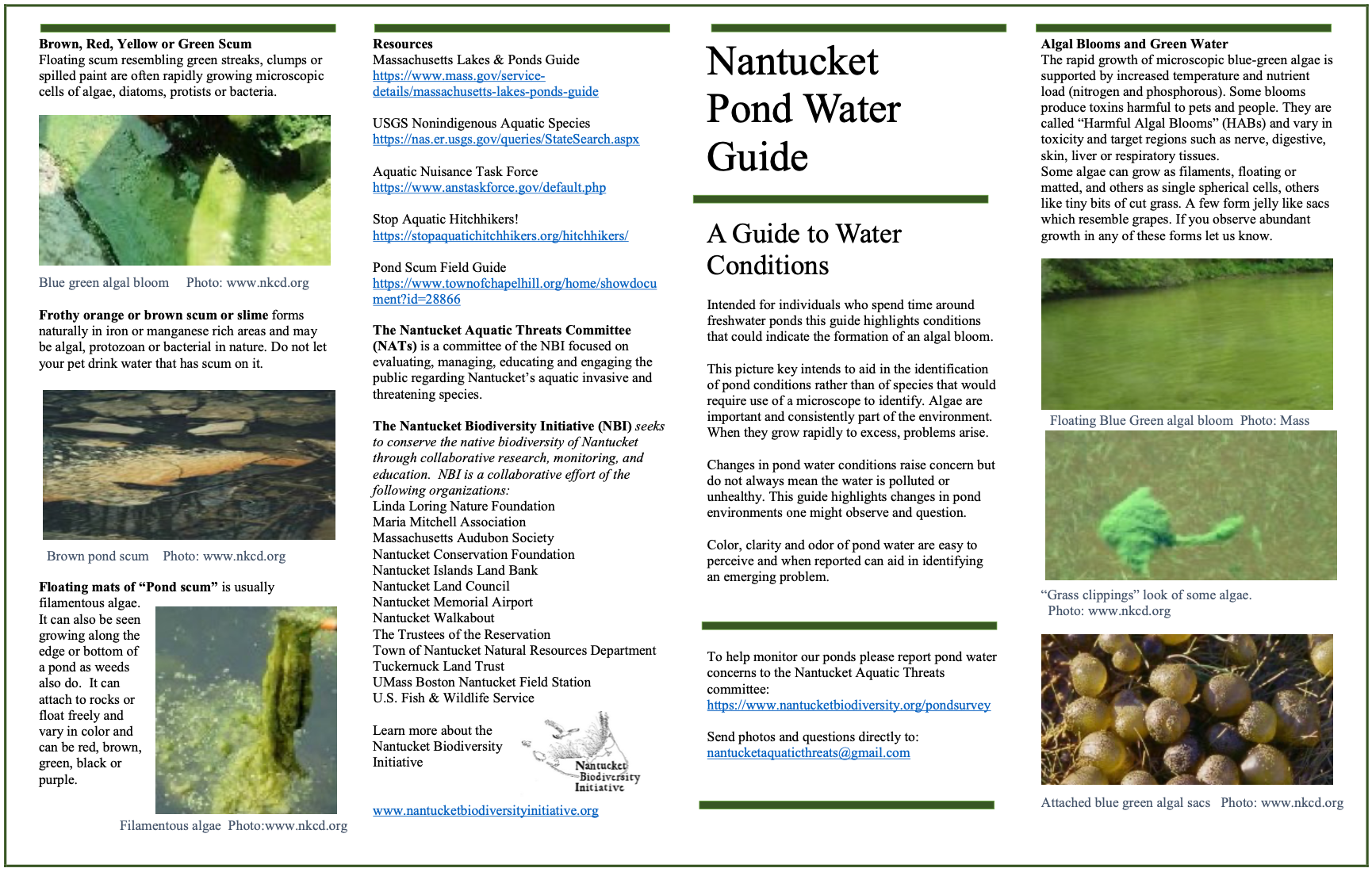 Island Ponds | Nantucket Land & Water Council