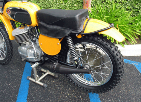 1972 CZ 380 MX Yellow Tank | The Owen Collection