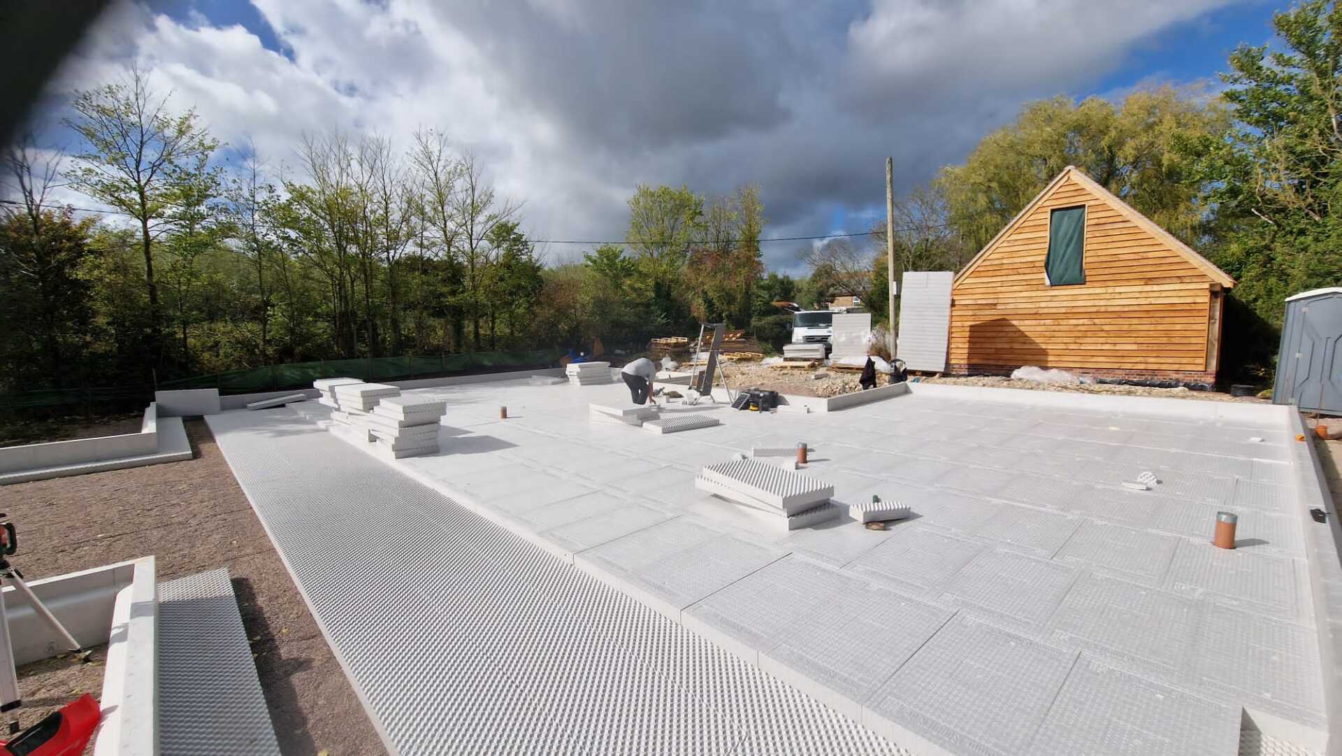 Isoquick, the insulated raft foundation