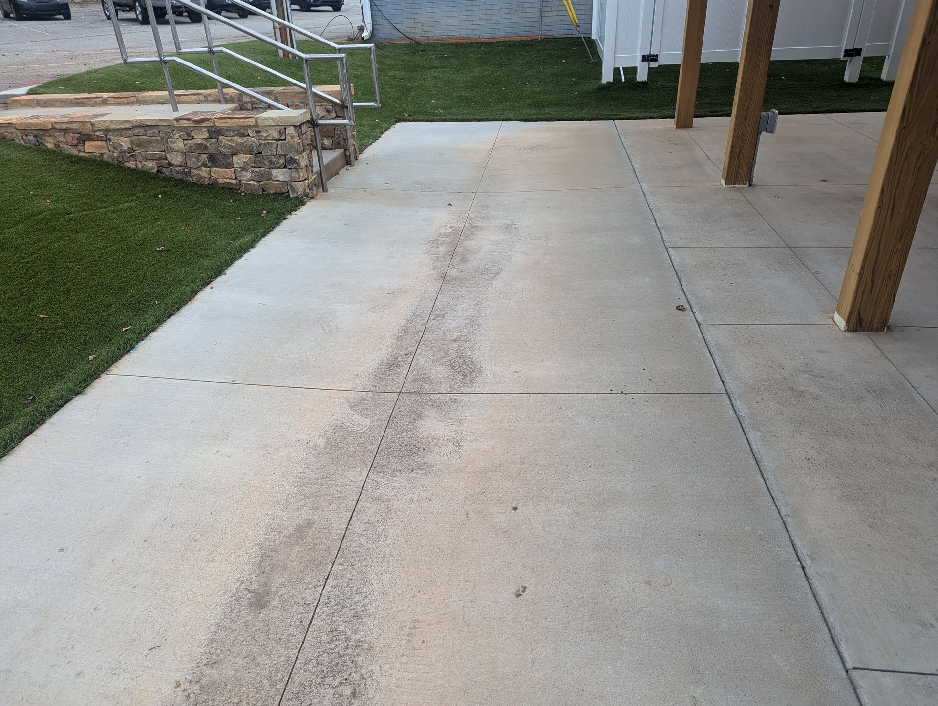 Concrete Finishing Project for Downtown Pavilion in Inman, SC