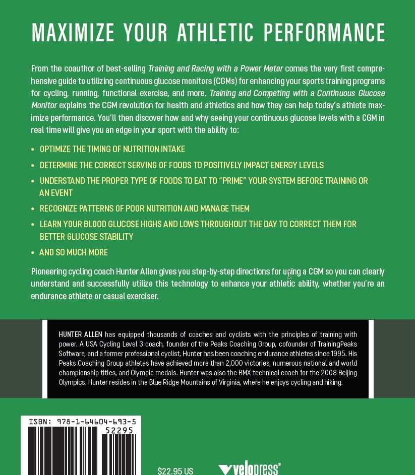 Training and Competing With A Continuous Glucose Monitor Book ...