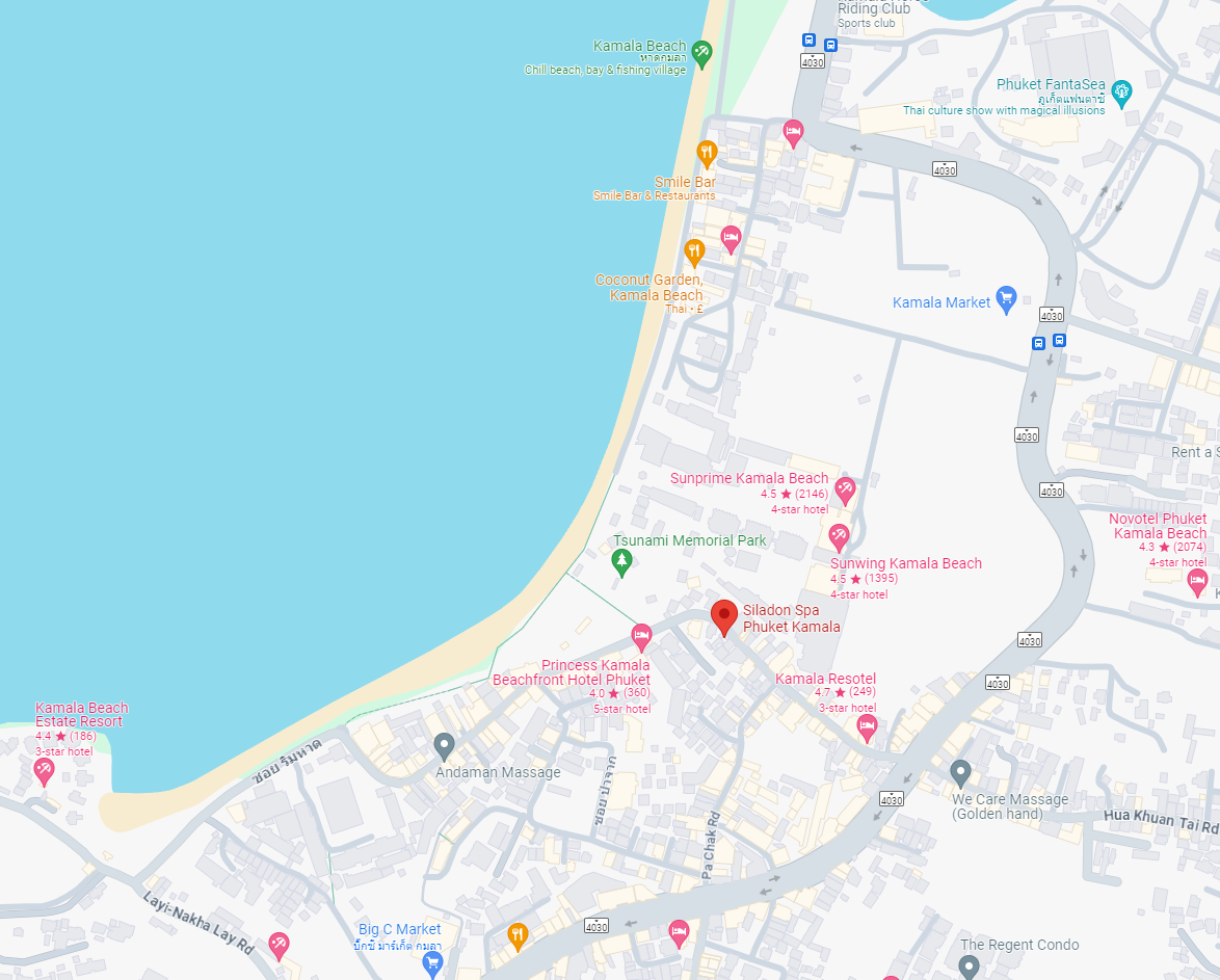 Siladon Spa Phuket-Kamala | location and directions of spa