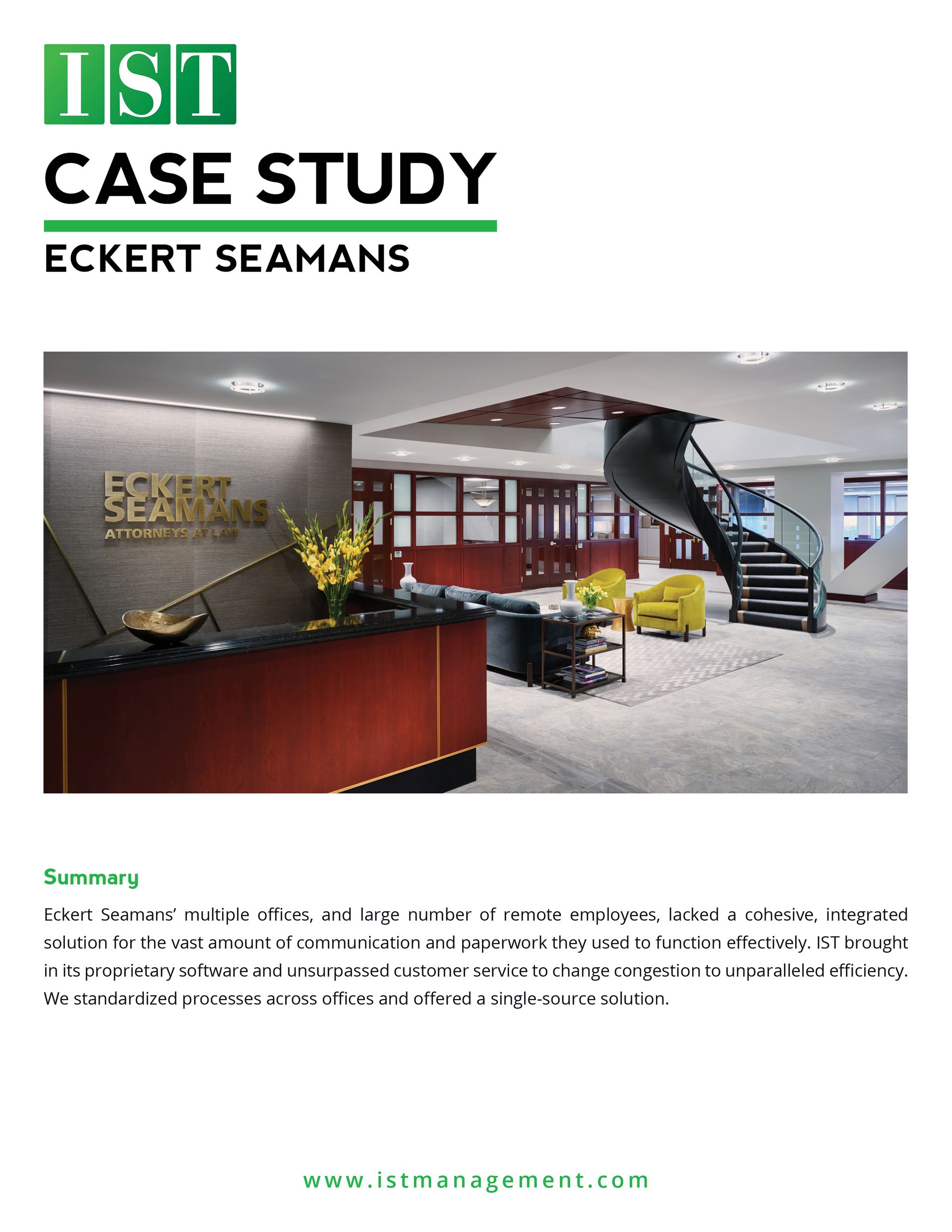Case Study - Eckert Seamans and IST Management