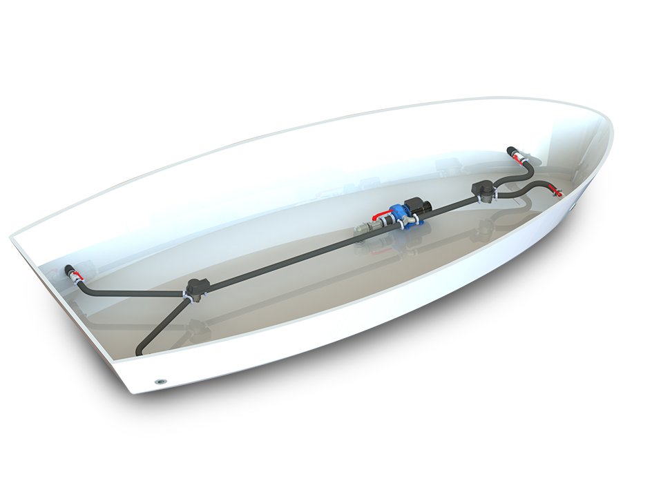 Water jet bow and stern thrusters for boats from 25-60ft