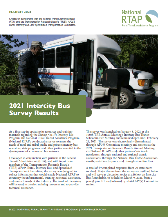 Tribal Transit Resources | National RTAP | AK
