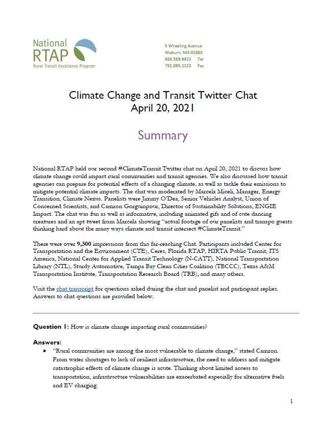 Tribal Transit Resources | National RTAP | AK