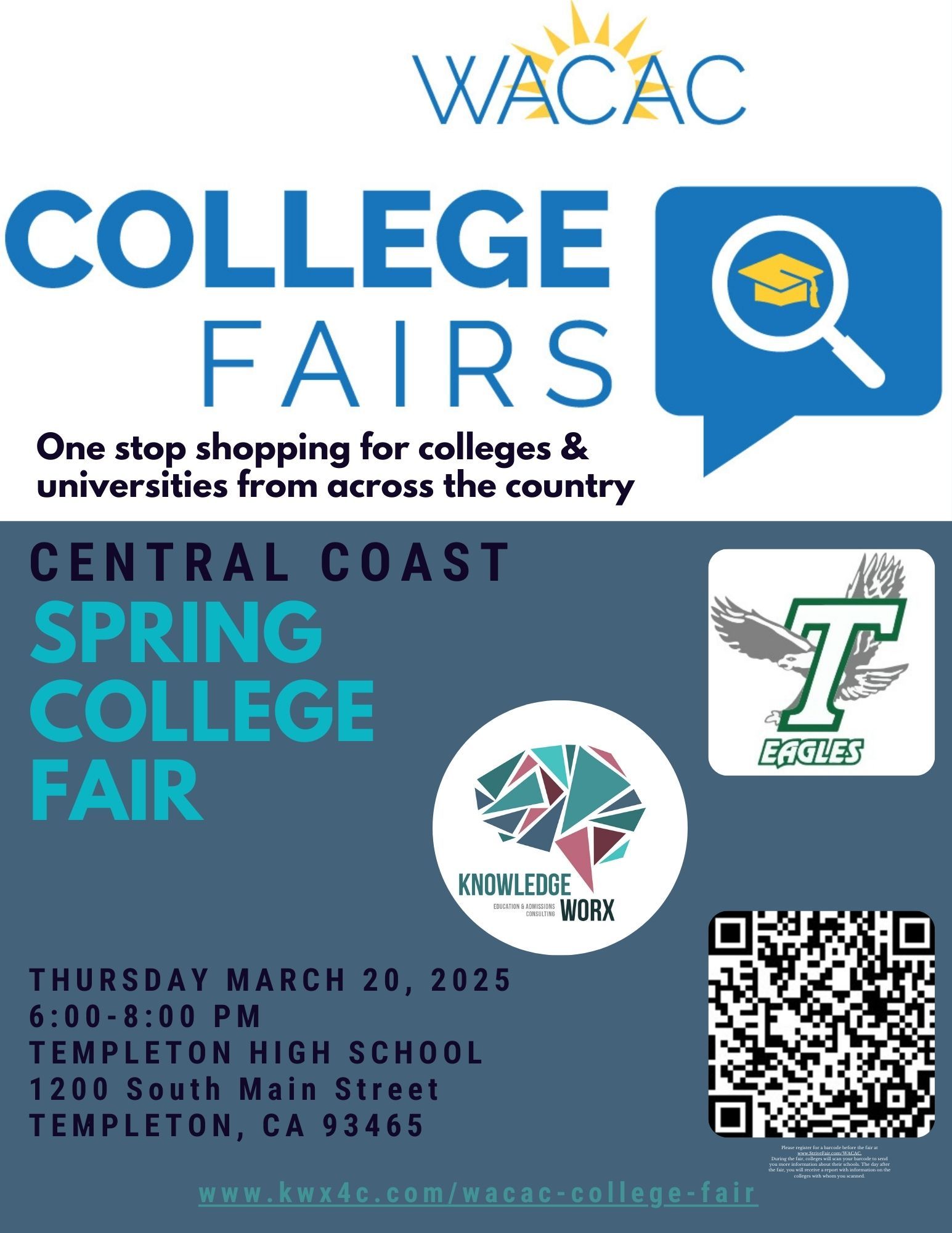 Knowledge Worx 4 College | WACAC Central Coast Spring College Fair