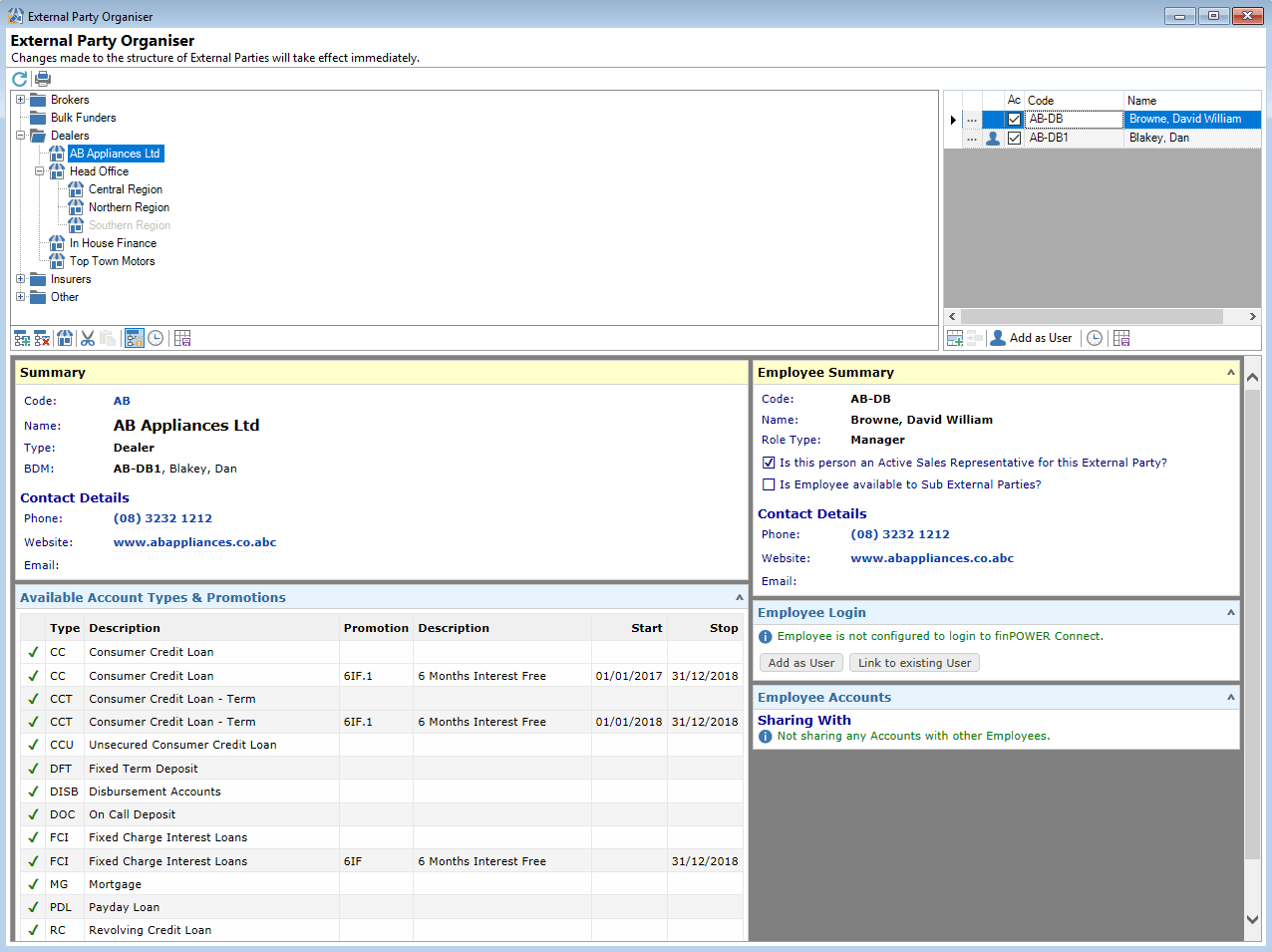 finPOWER Connect | External Parties Add-On | mbsl