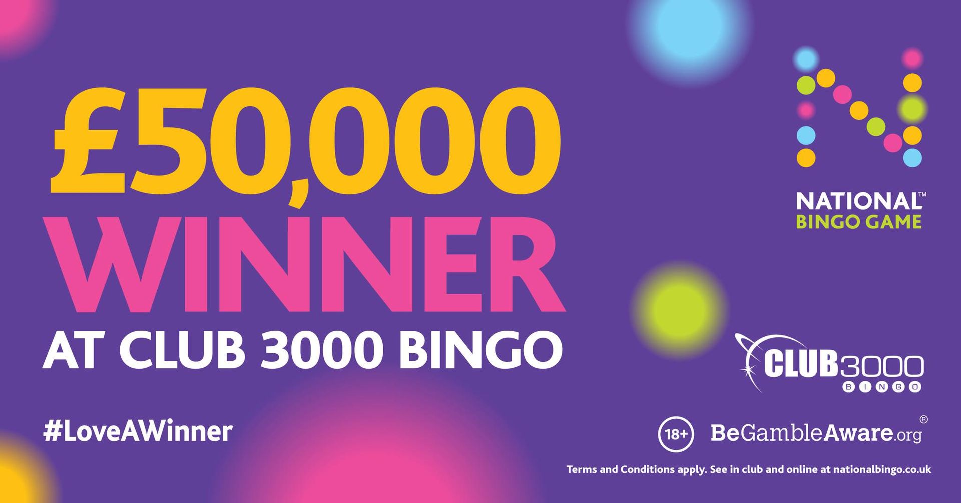 £50,000 Win at Club 3000 Bingo Cardiff – The Luckiest Club in Wales!