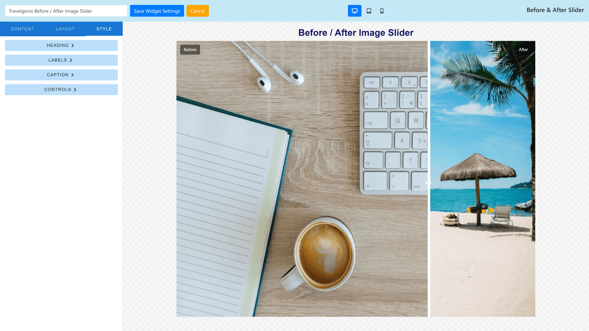 Before & After Slider