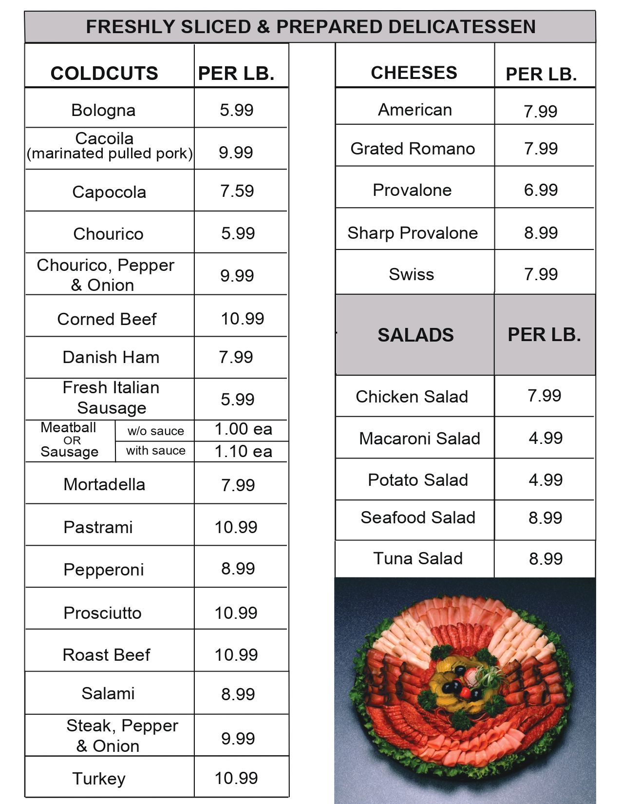 Sub Shop | Menu | Fall River, MA
