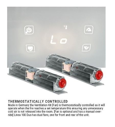 ADF Linea Duo Inbuilt, ADF double sided wood heater