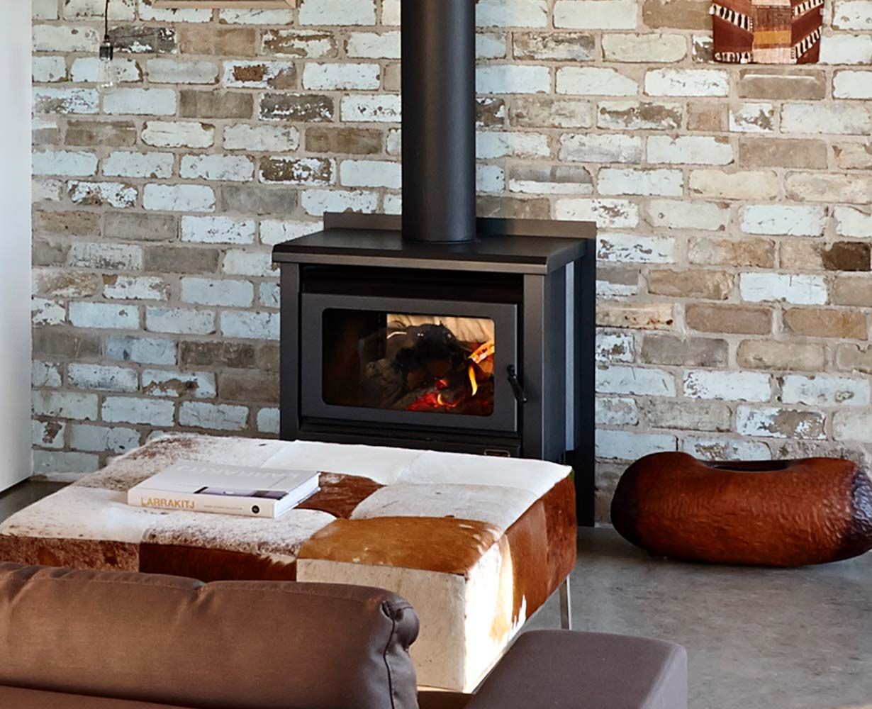 Kemlan Coupe Double Sided wood heater Australian made