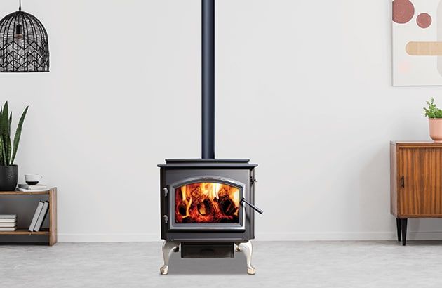 Quadra-Fire 57 Step Top Overnight burn Radiant Large Wood Heater