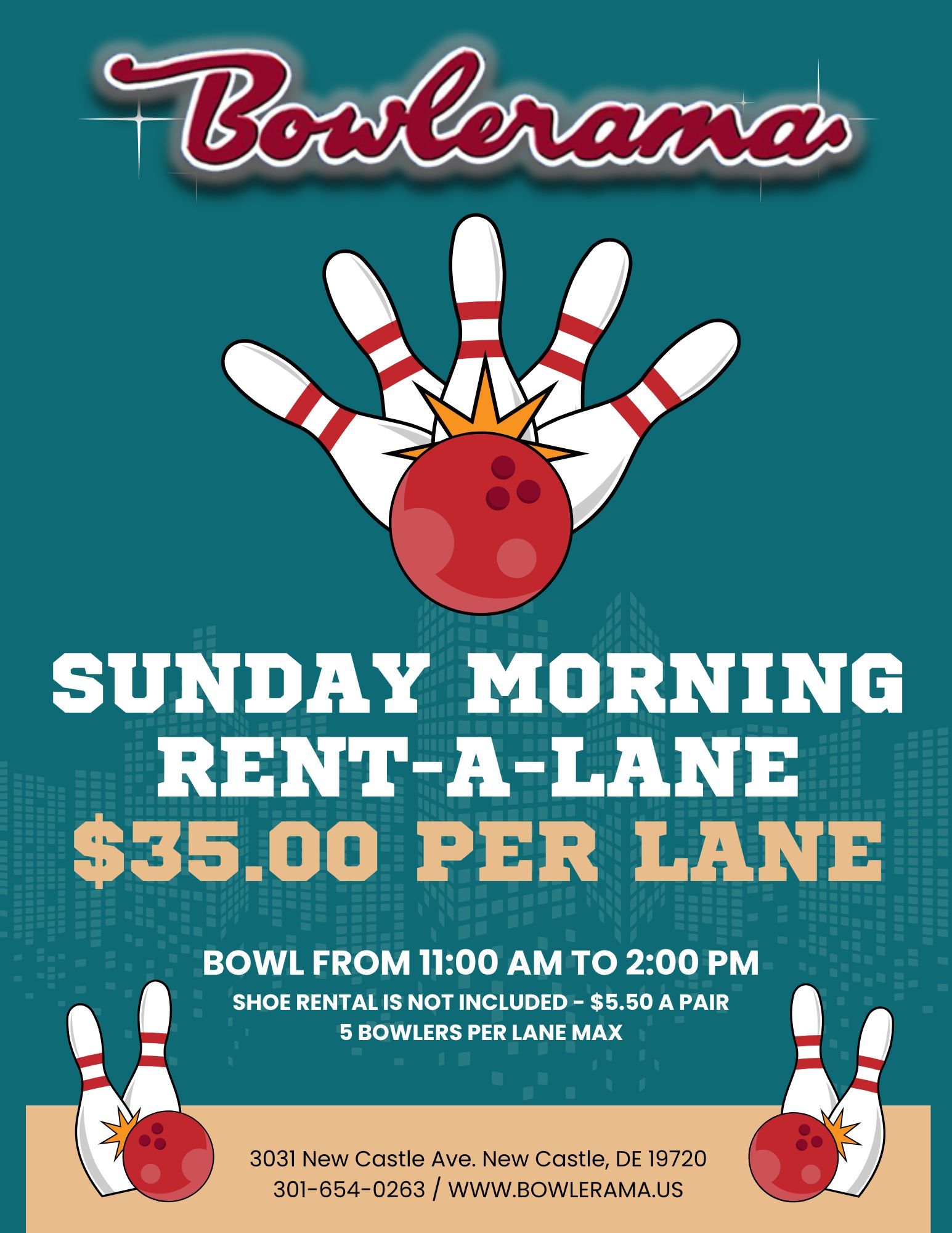 Hours & Pricing | Bowlerama