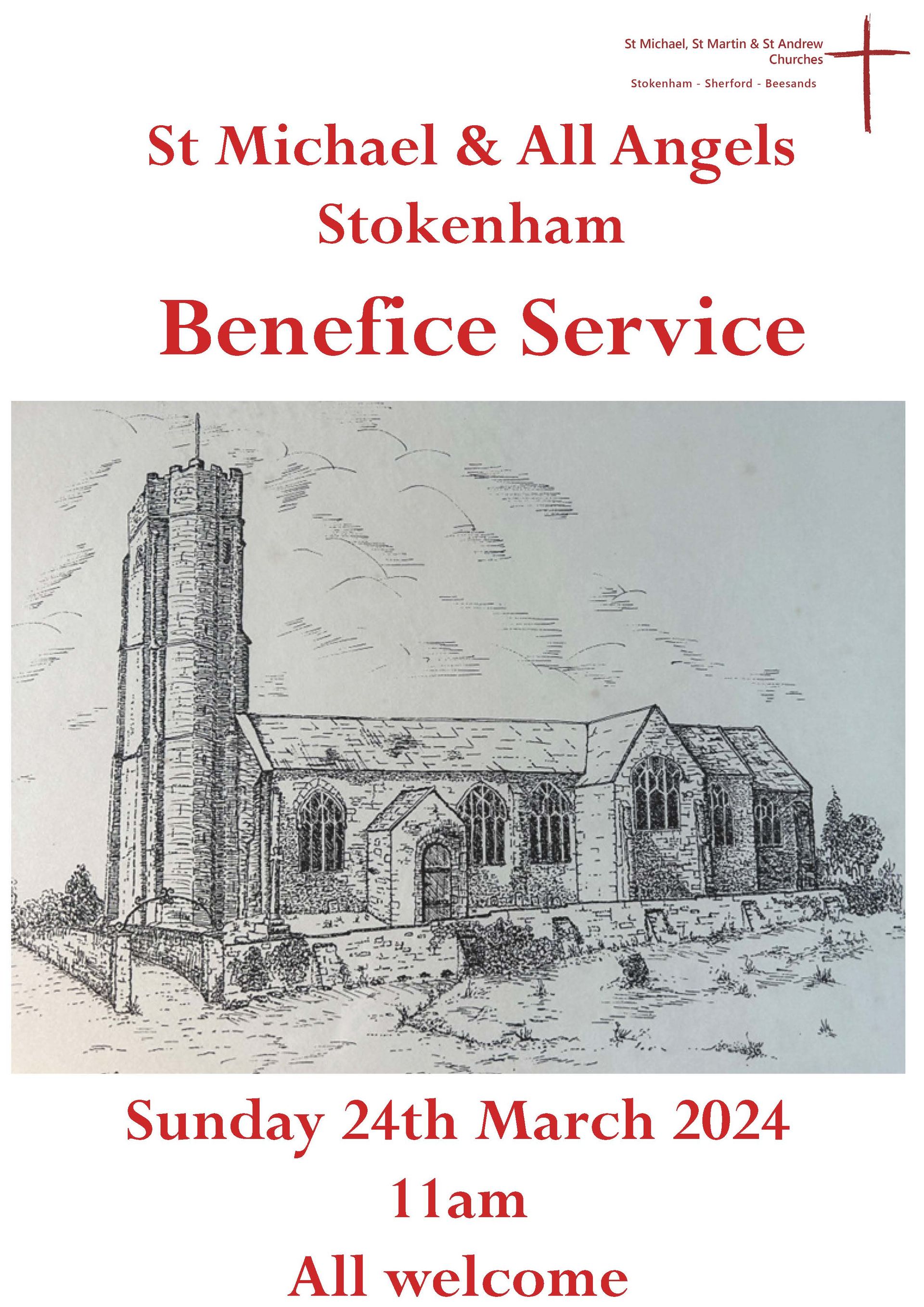 Benefice Service Sunday Sunday 24th March 11am