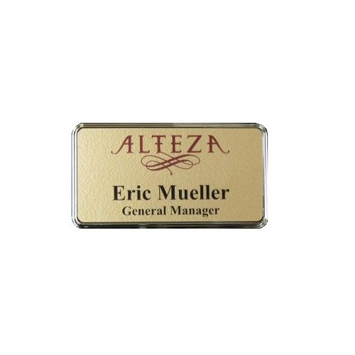 Decorative Name Badge Frames