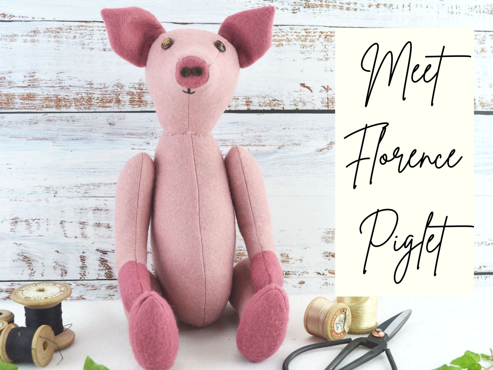 Meet Florence Piglet - an Excitable Piglet Stuffed Animal
