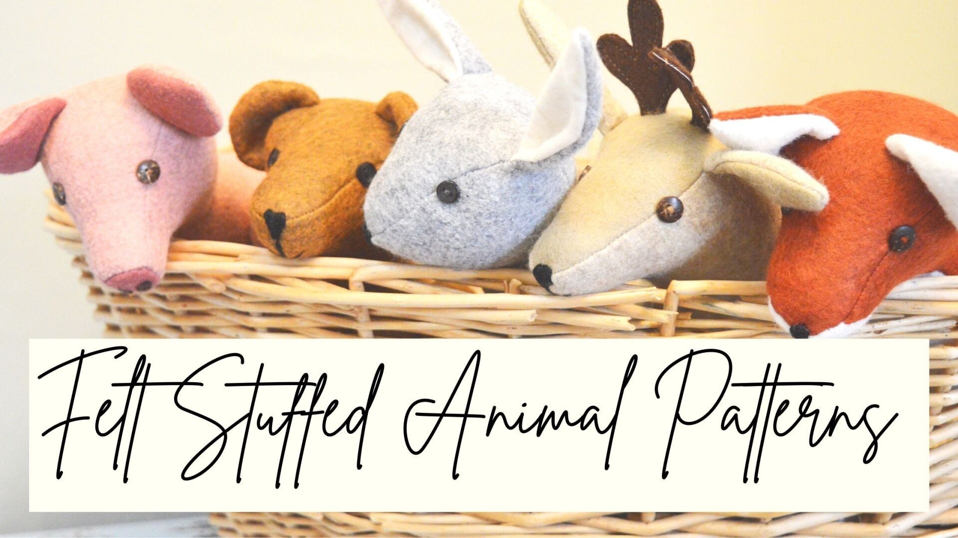 Felt Stuffed Animal Patterns. How to Use Them & What You Need to Know ...