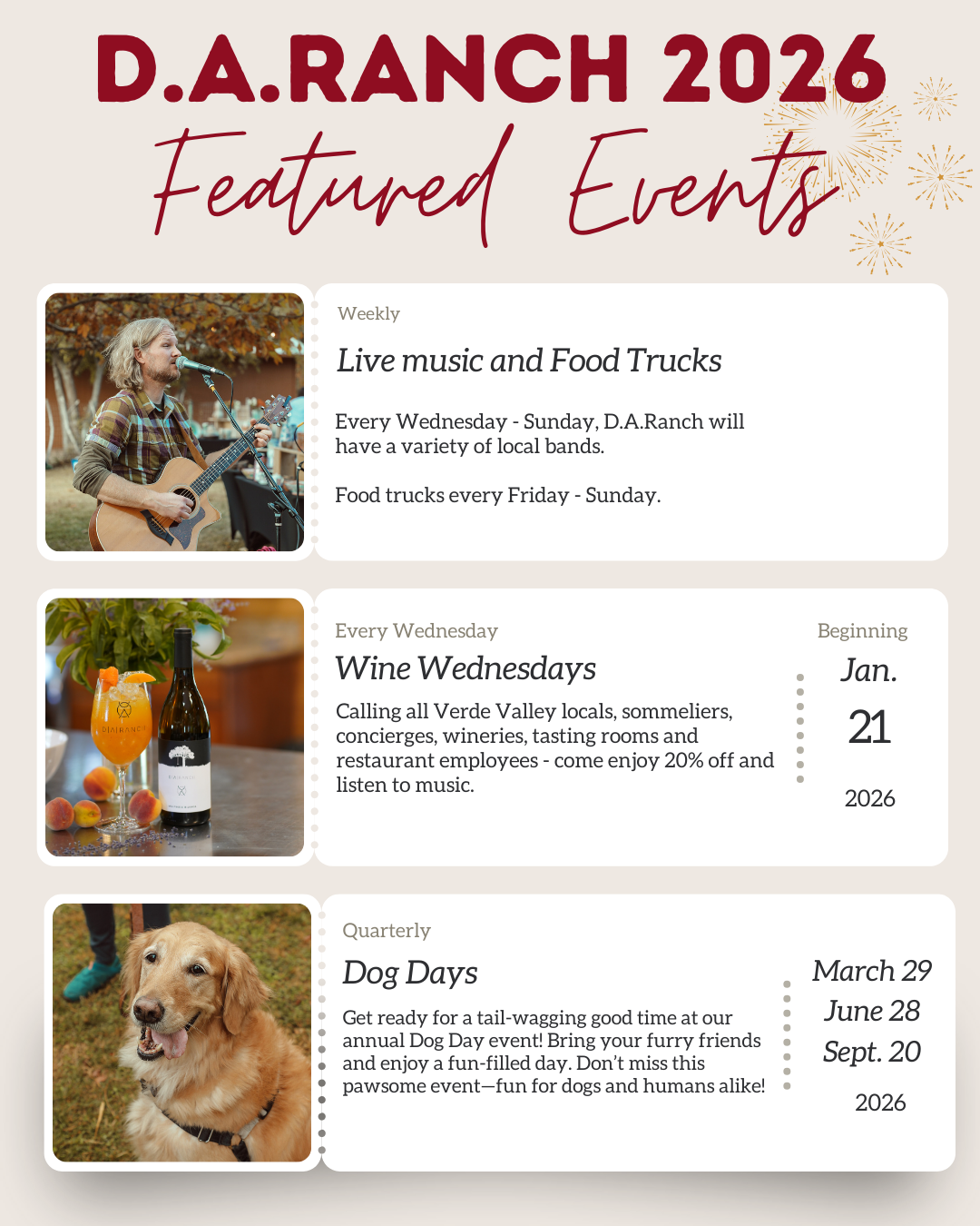 Vineyard Events | Da Ranch | Verde Valley