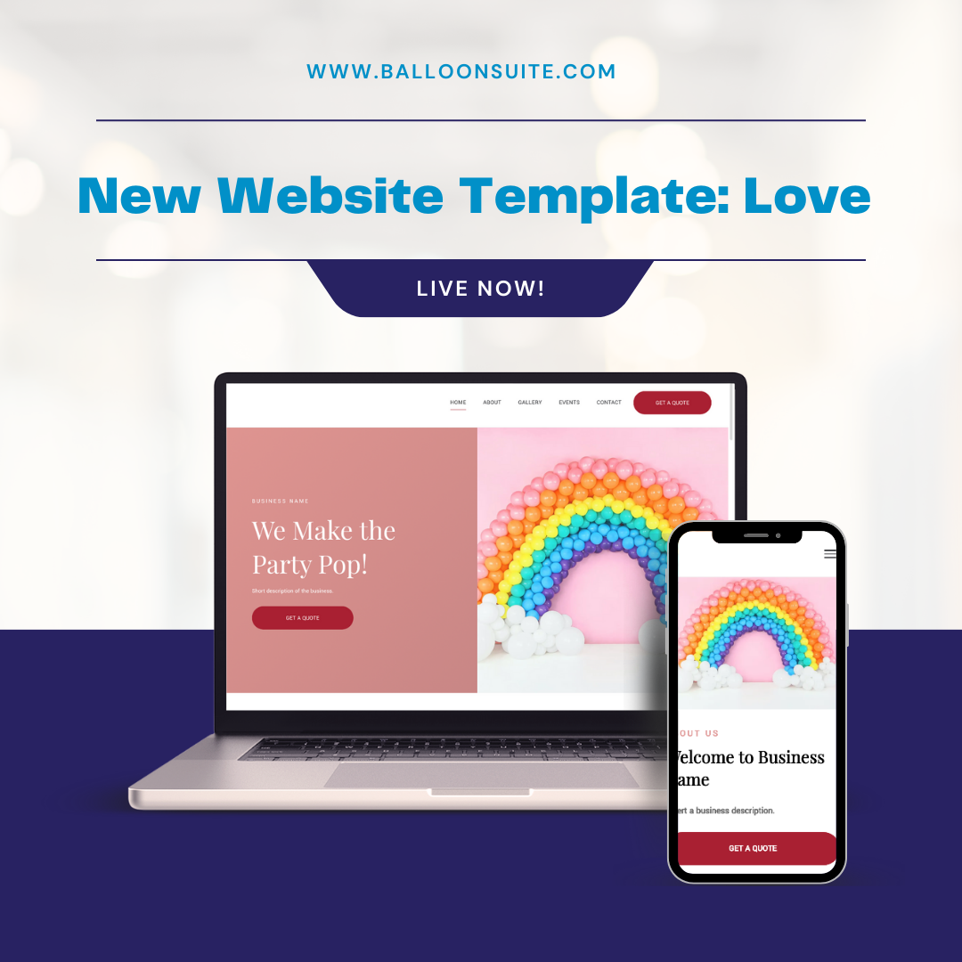 New Website Template: Love