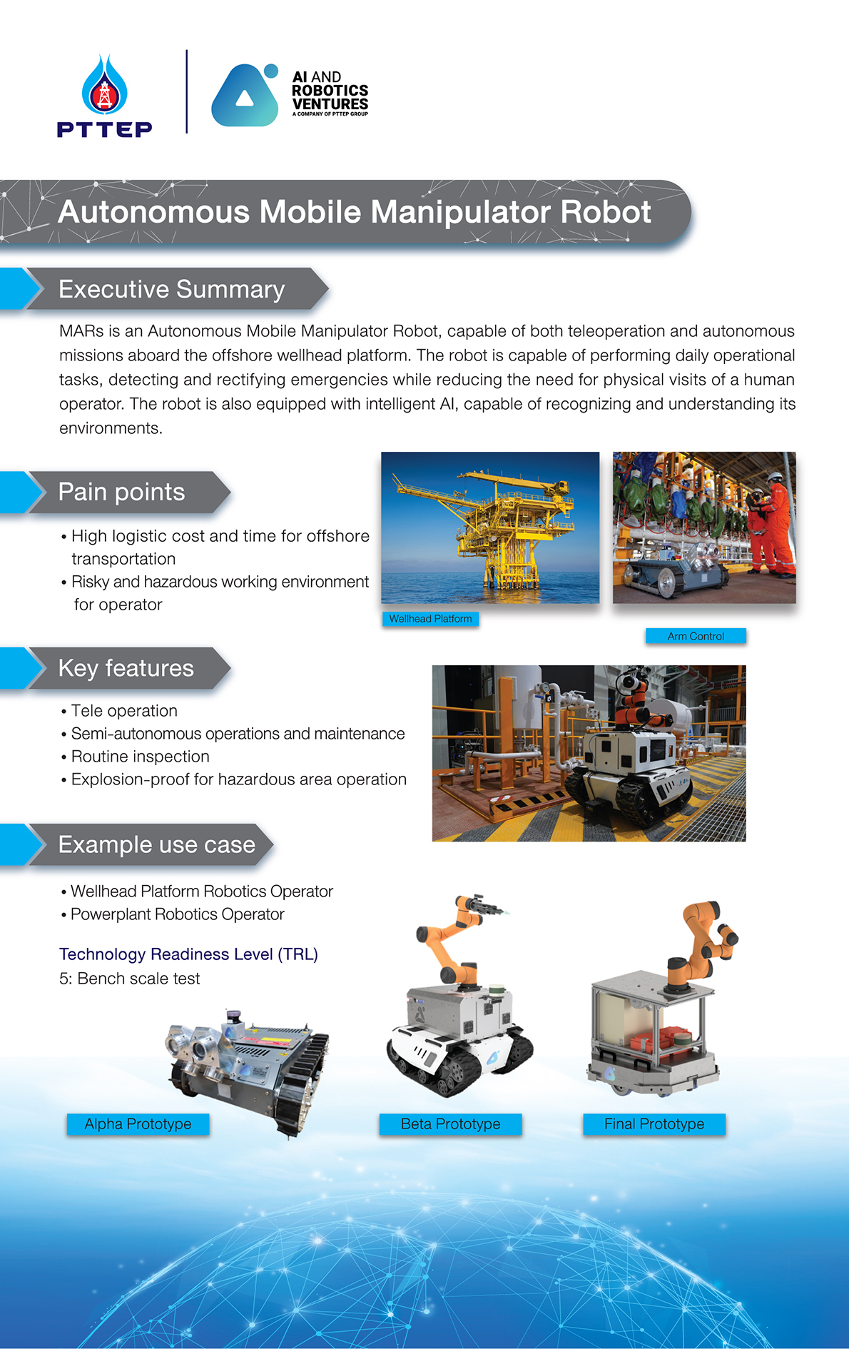 Autonomous Robotics For Offshore Operations PTIC - 3 – OIL MAN