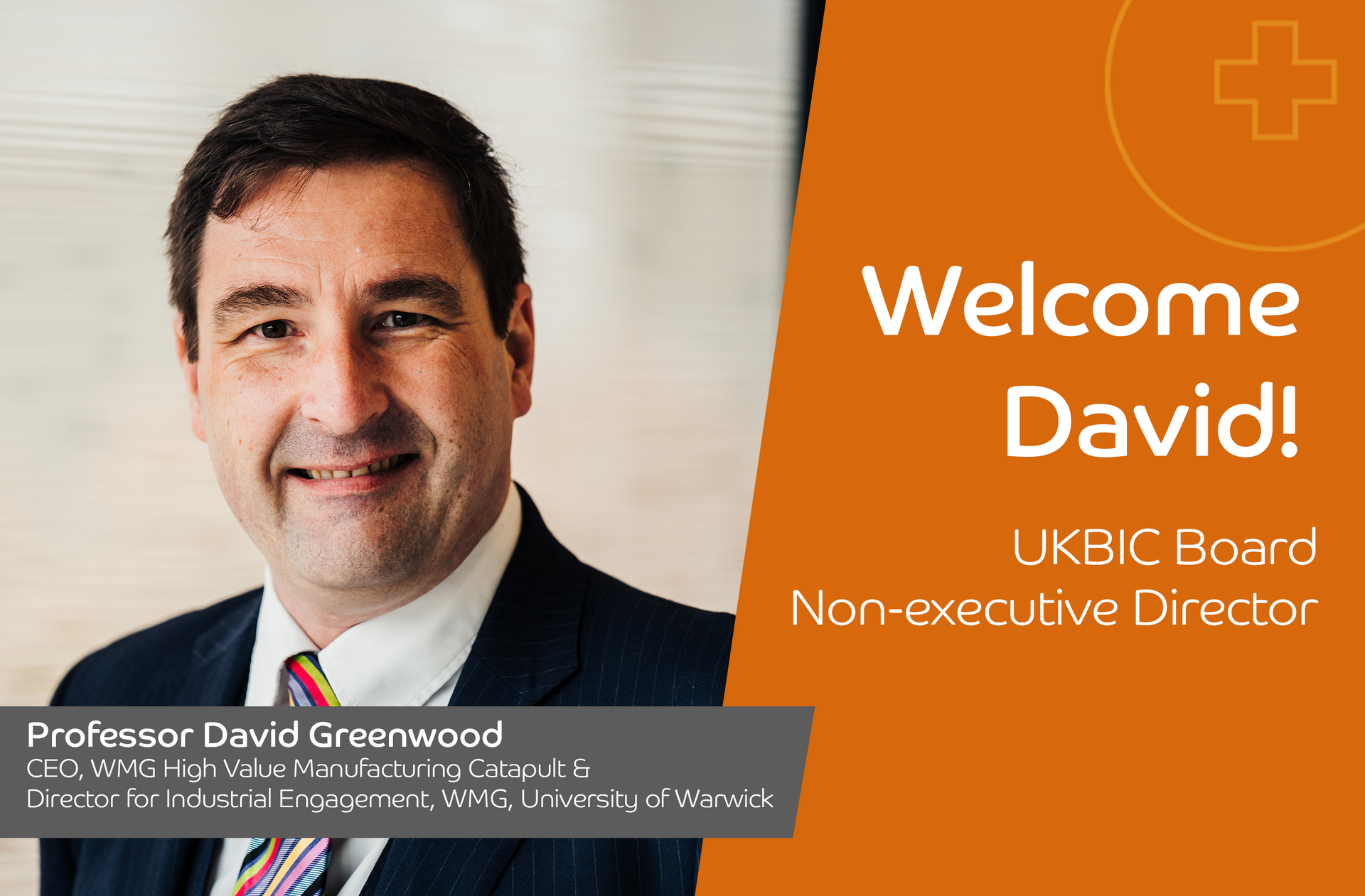 UKBIC appoints Professor David Greenwood to board of directors