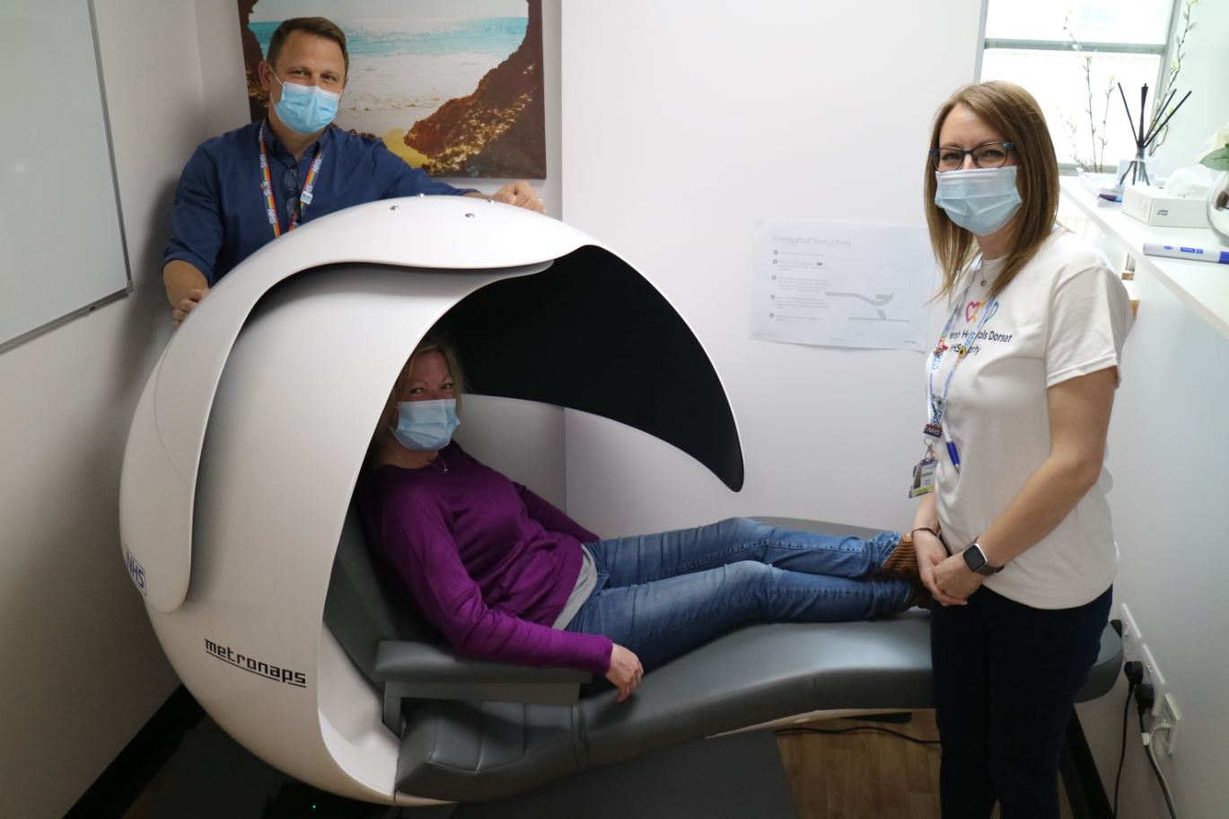 Sleep pod for hospital anaesthetic department
